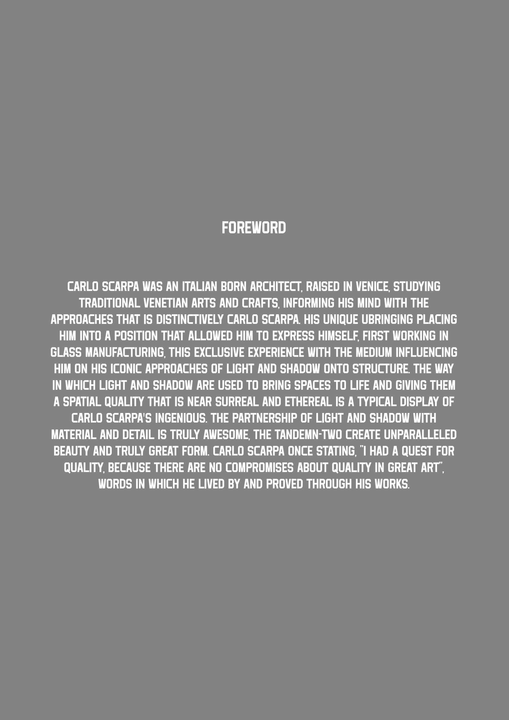 Carlo Scarpa by Inoncillo_Ryan - Issuu