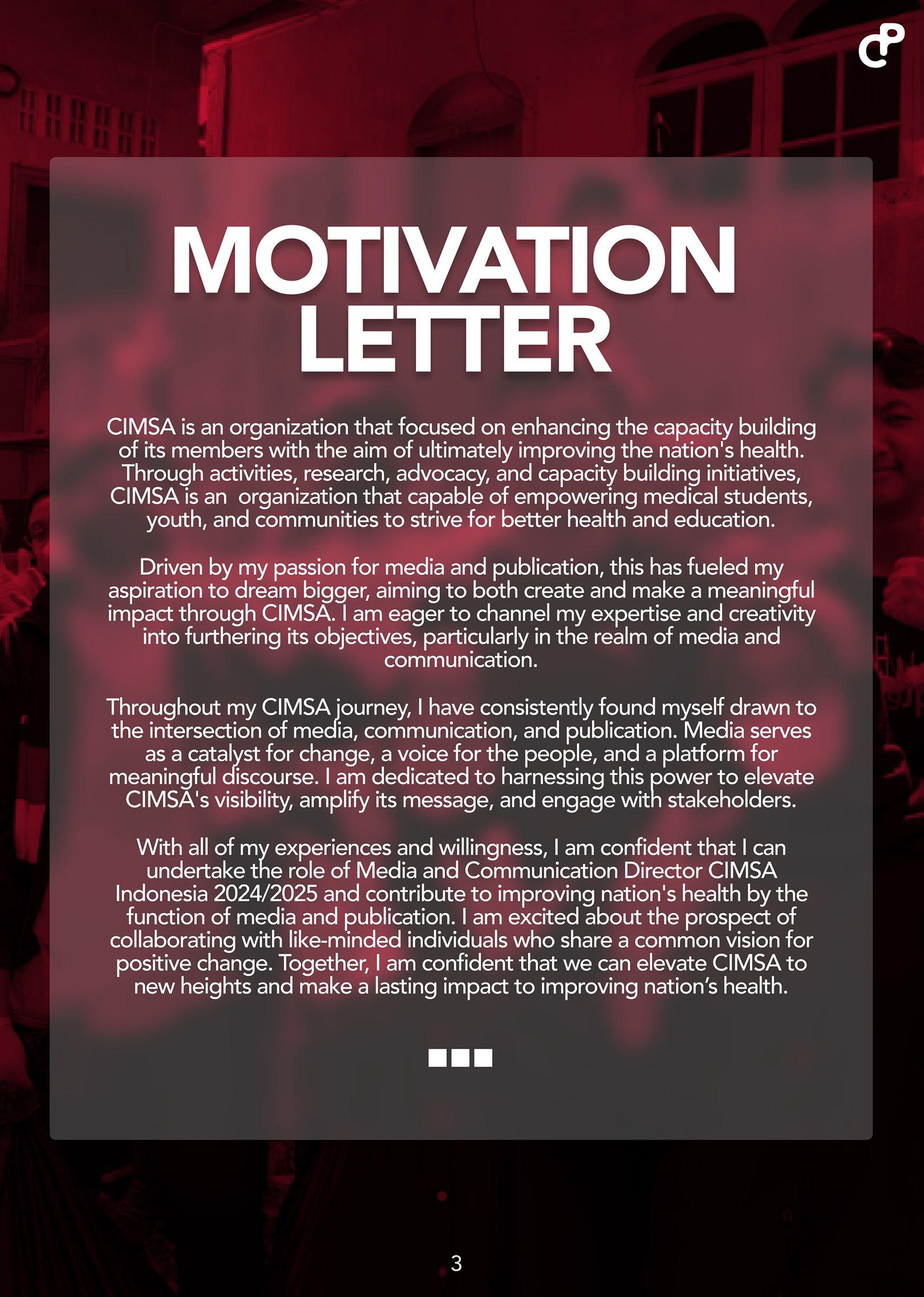 Candidature Plan - Yolanda Maria for Media and Communication Director ...