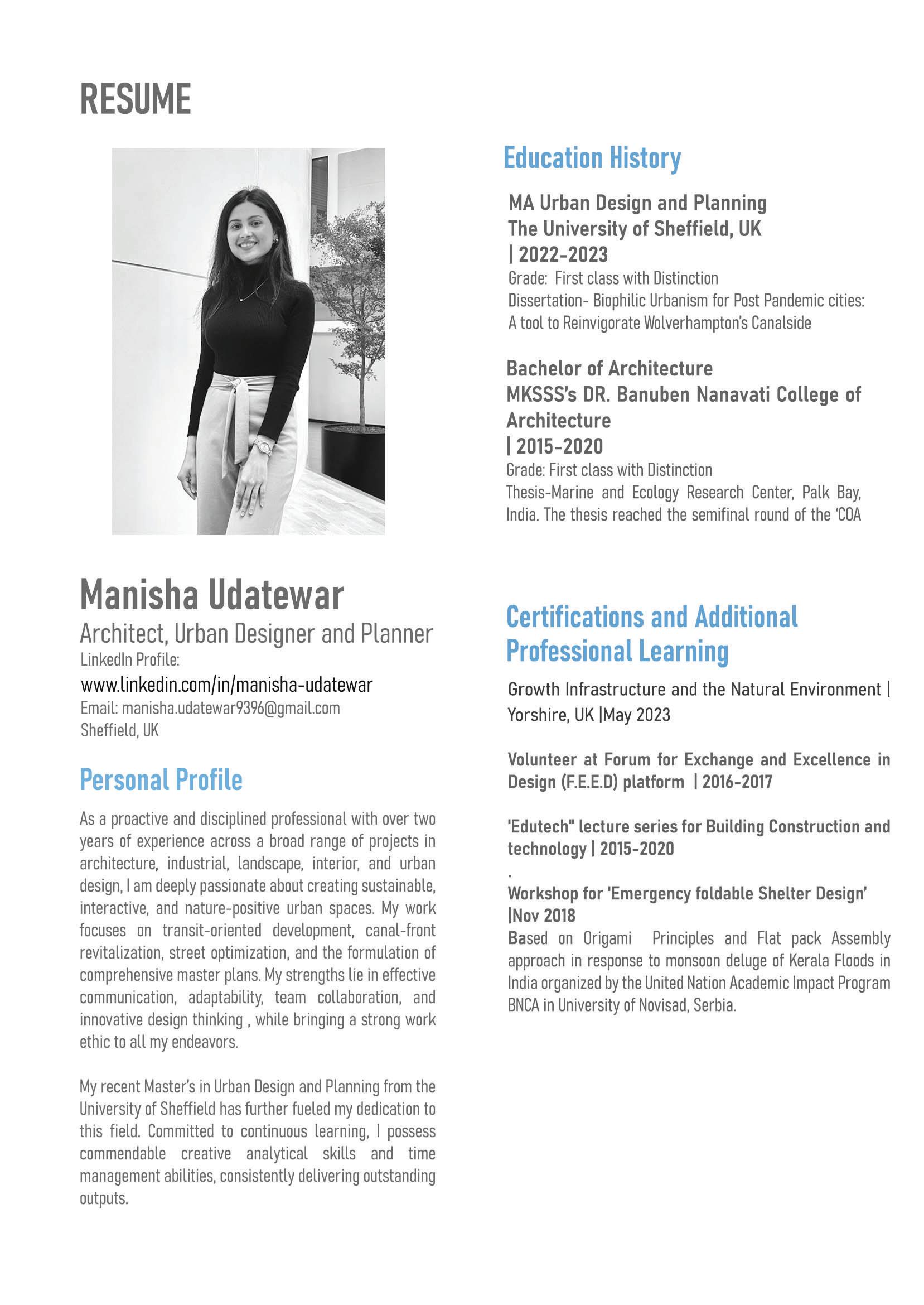 Urban Design + Planning Portfolio- Manisha Udatewar by Manisha Udatewar - Issuu