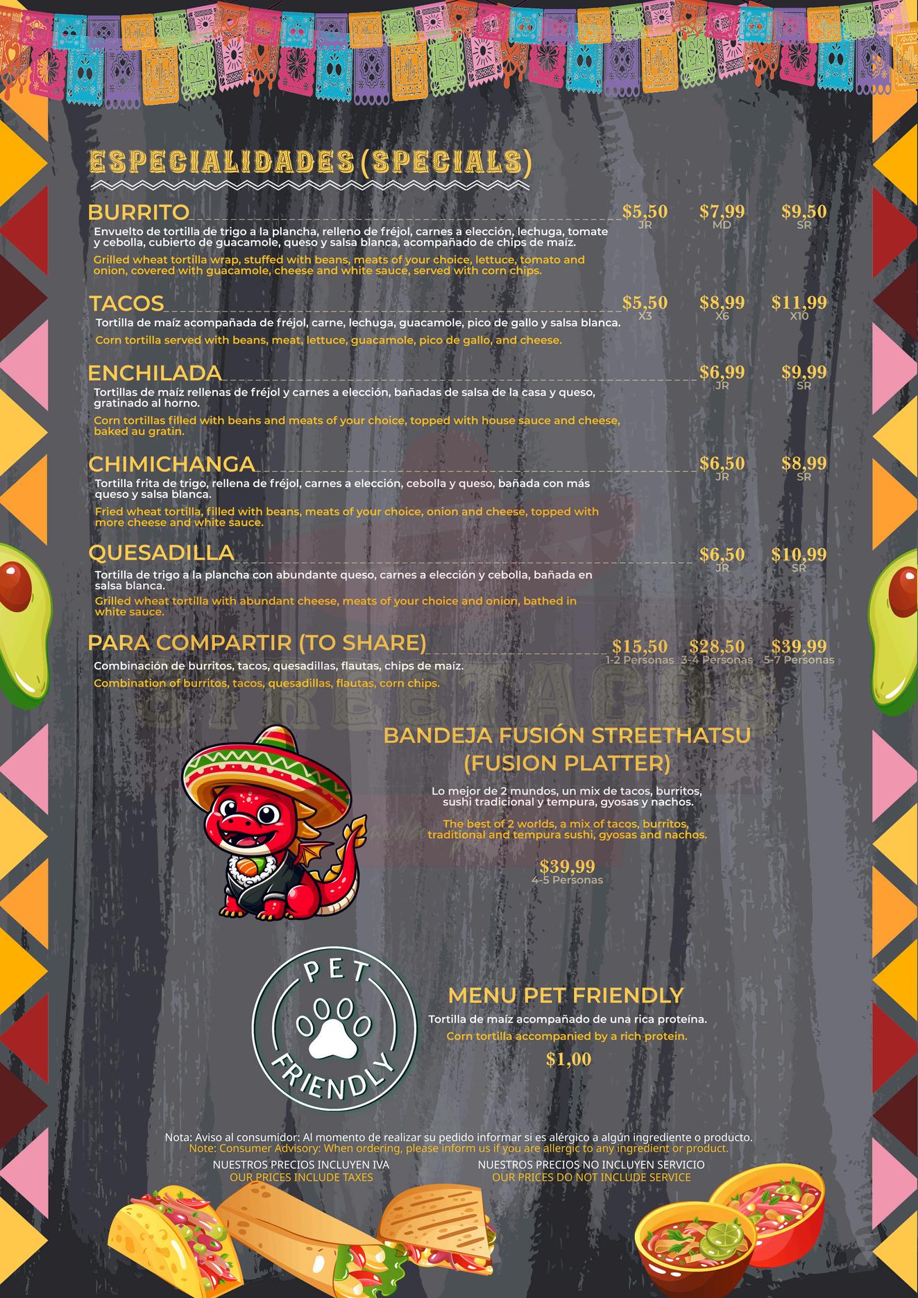 Menú by Hatsu / Streetacos - Issuu