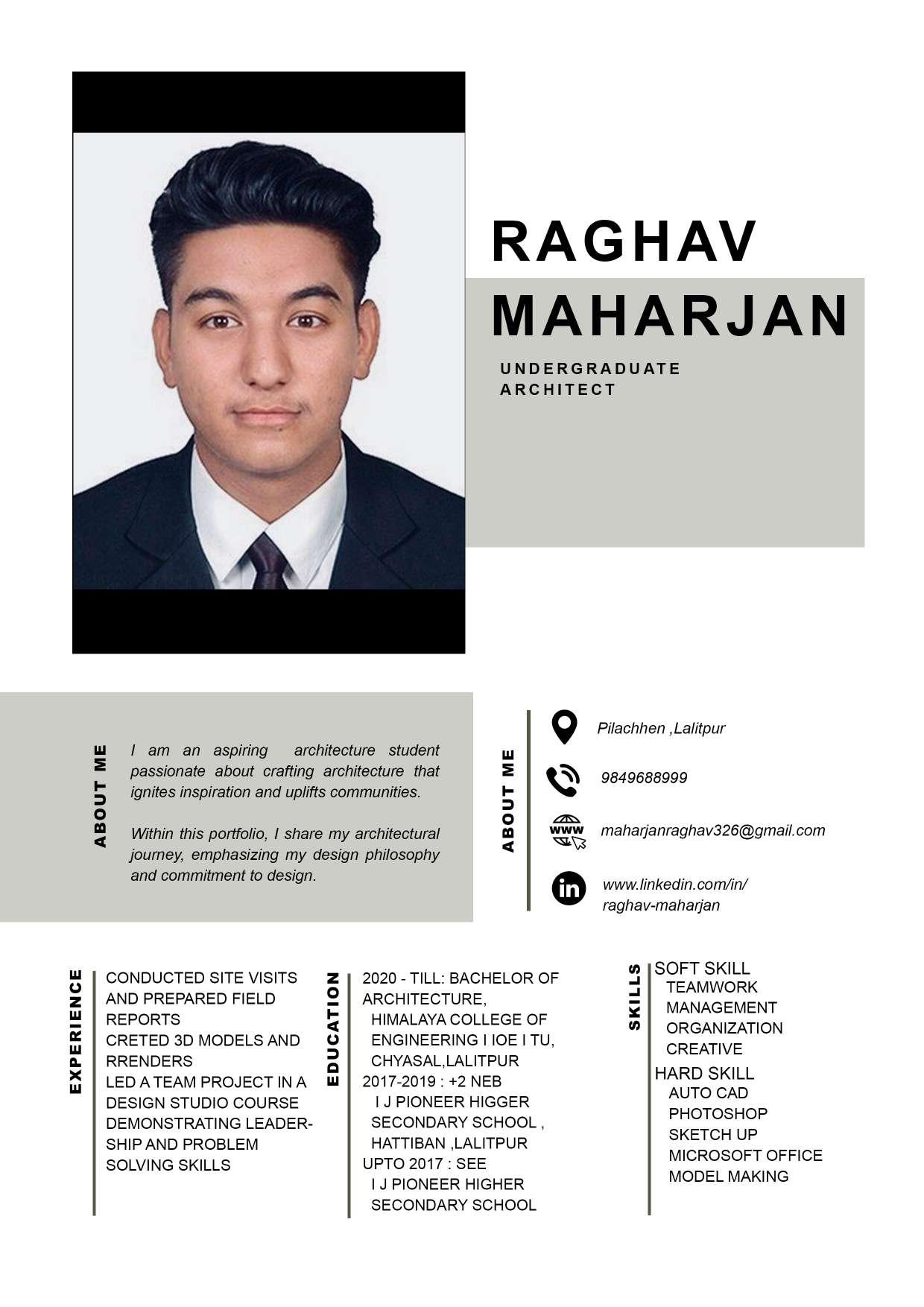 RAGHAV MAHARJAN-ARCHITECTURAL PORTFOLIO by Raghav Maharjan - Issuu