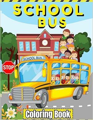 FREE PDF School Bus Coloring Book: 50 Easy School Transportation ...