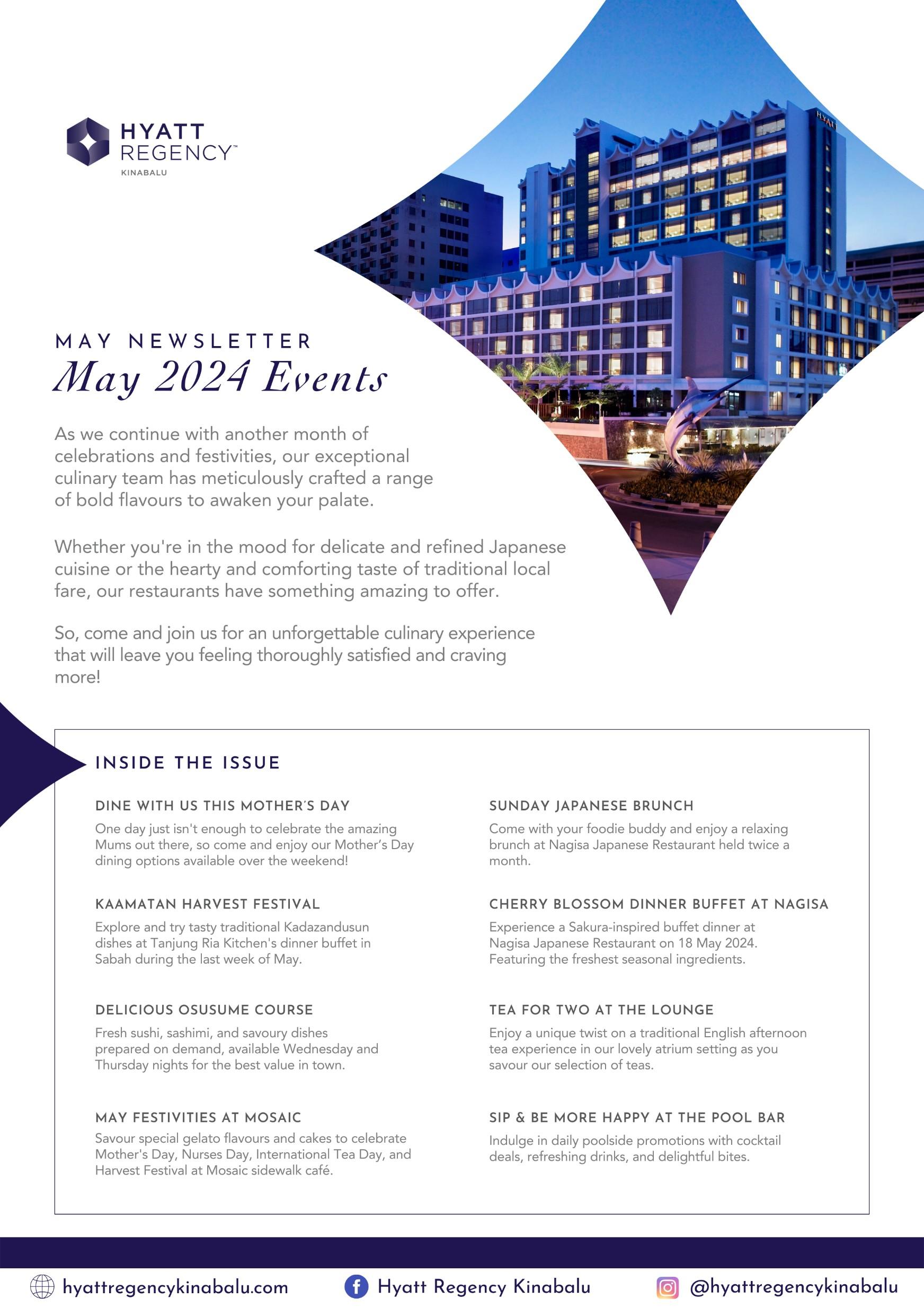 May 2024 Events by hyattregencykinabalu - Issuu