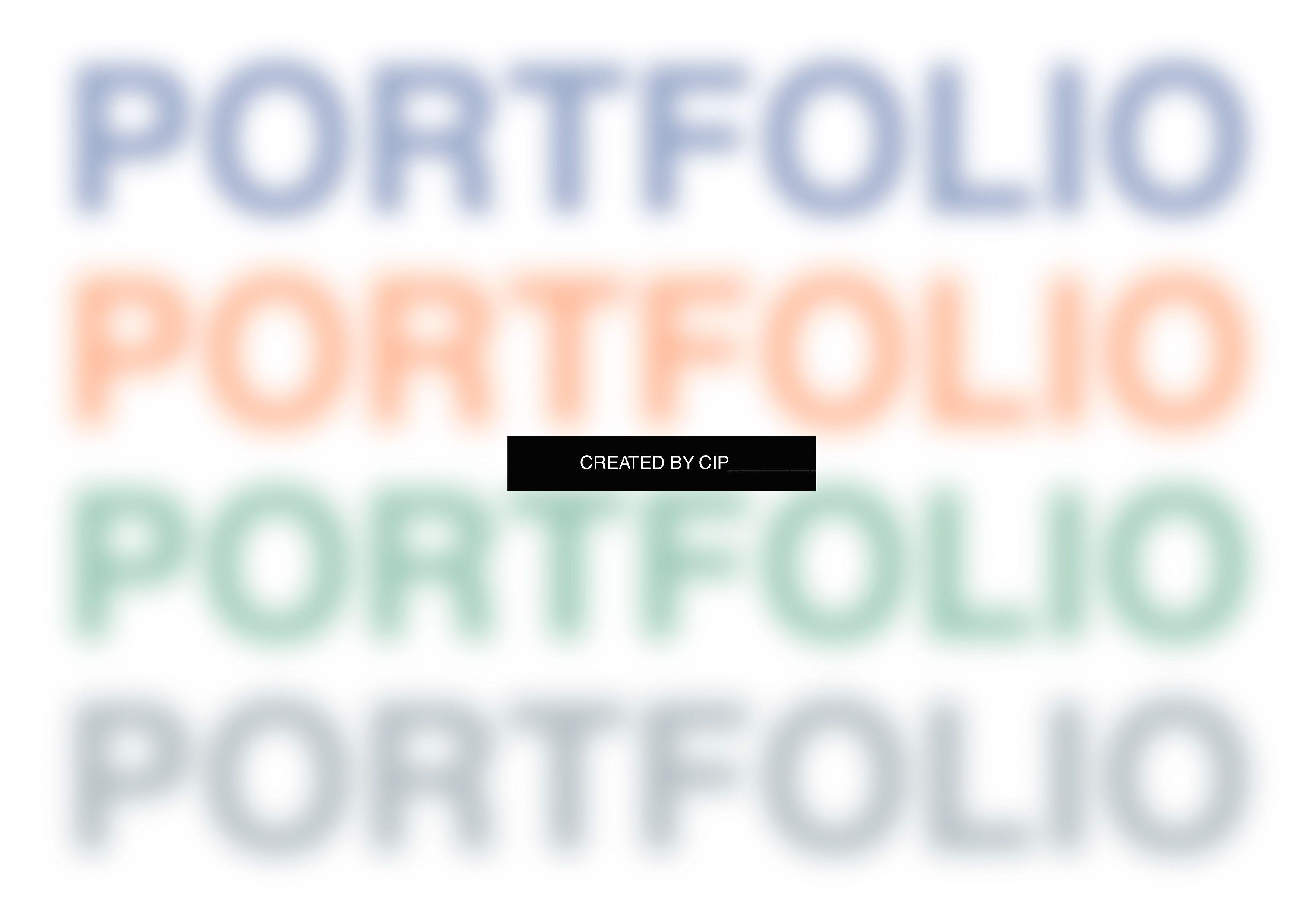 Portfolio CIP by CIP_____ - Issuu