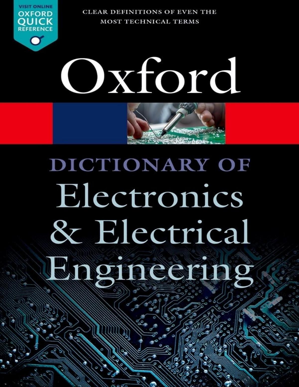 A dictionary of electronics and electrical engineering andrew ...
