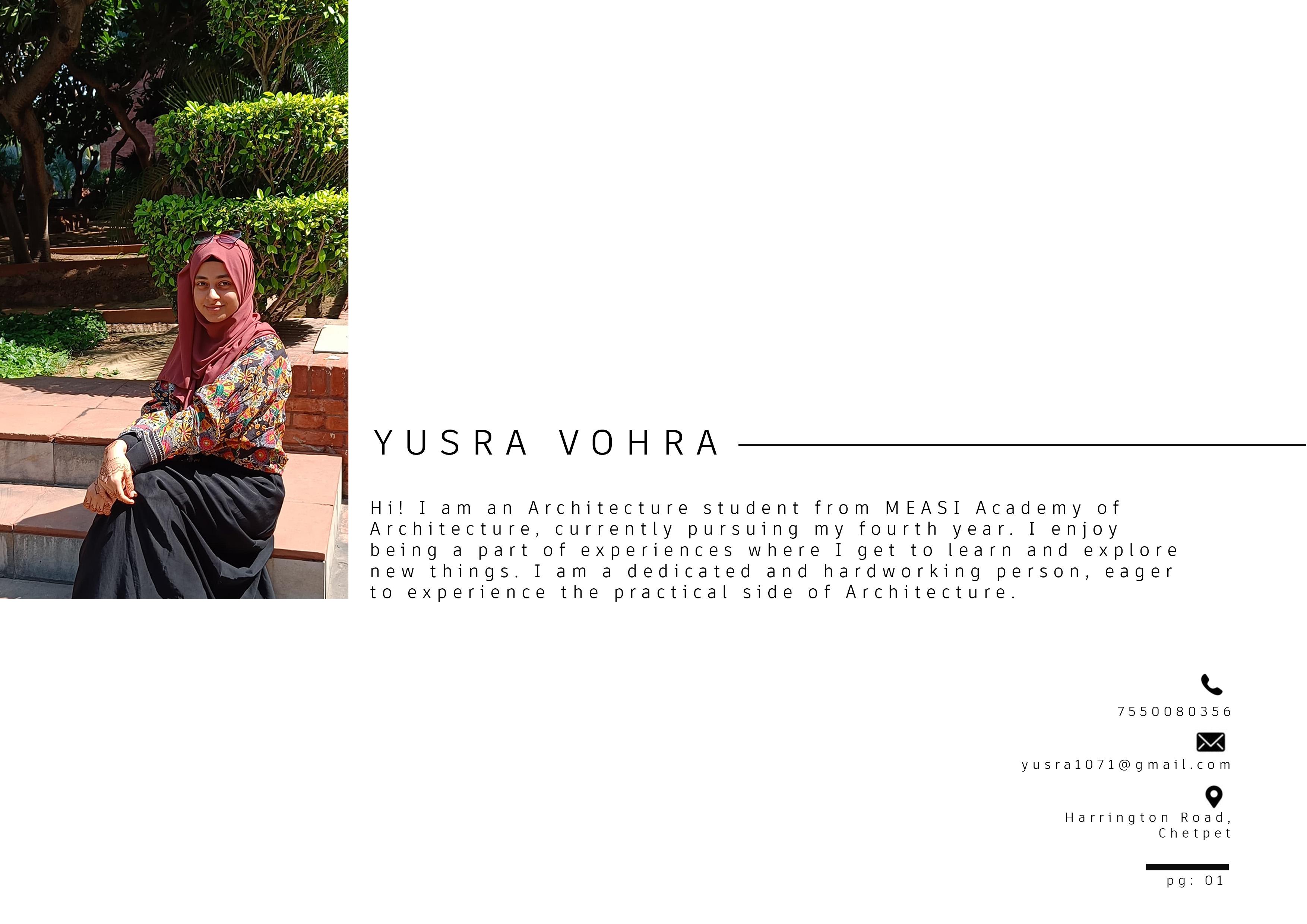 Yusra Vohra Architecture Portfolio by yusravohra - Issuu