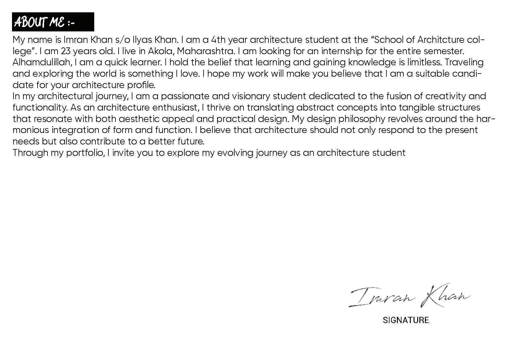 IMRAN KHAN'S INTERNSHIP PORTFOLIO 2020 - 24 by Imran Khan - Issuu