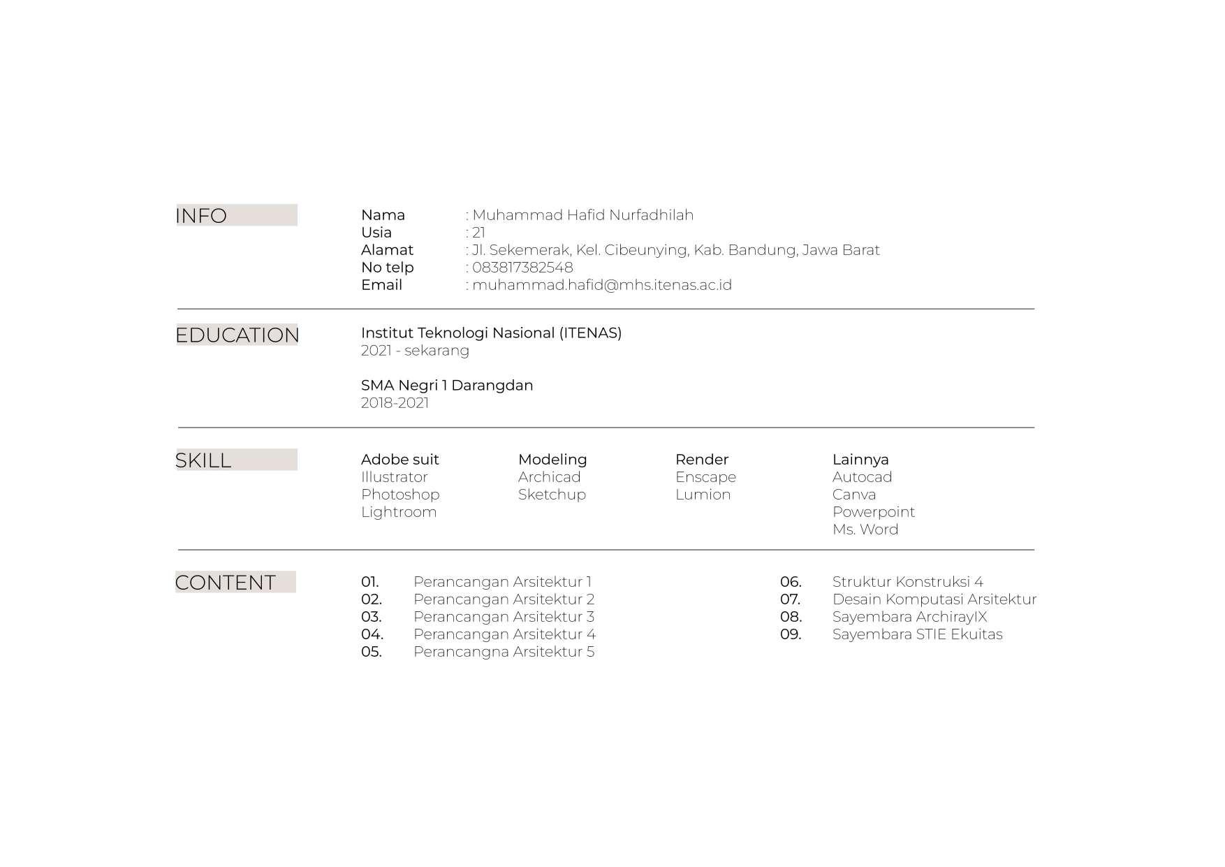 Portofolio Architecture by MUHAMMAD HAFID NURFADHILAH - Issuu