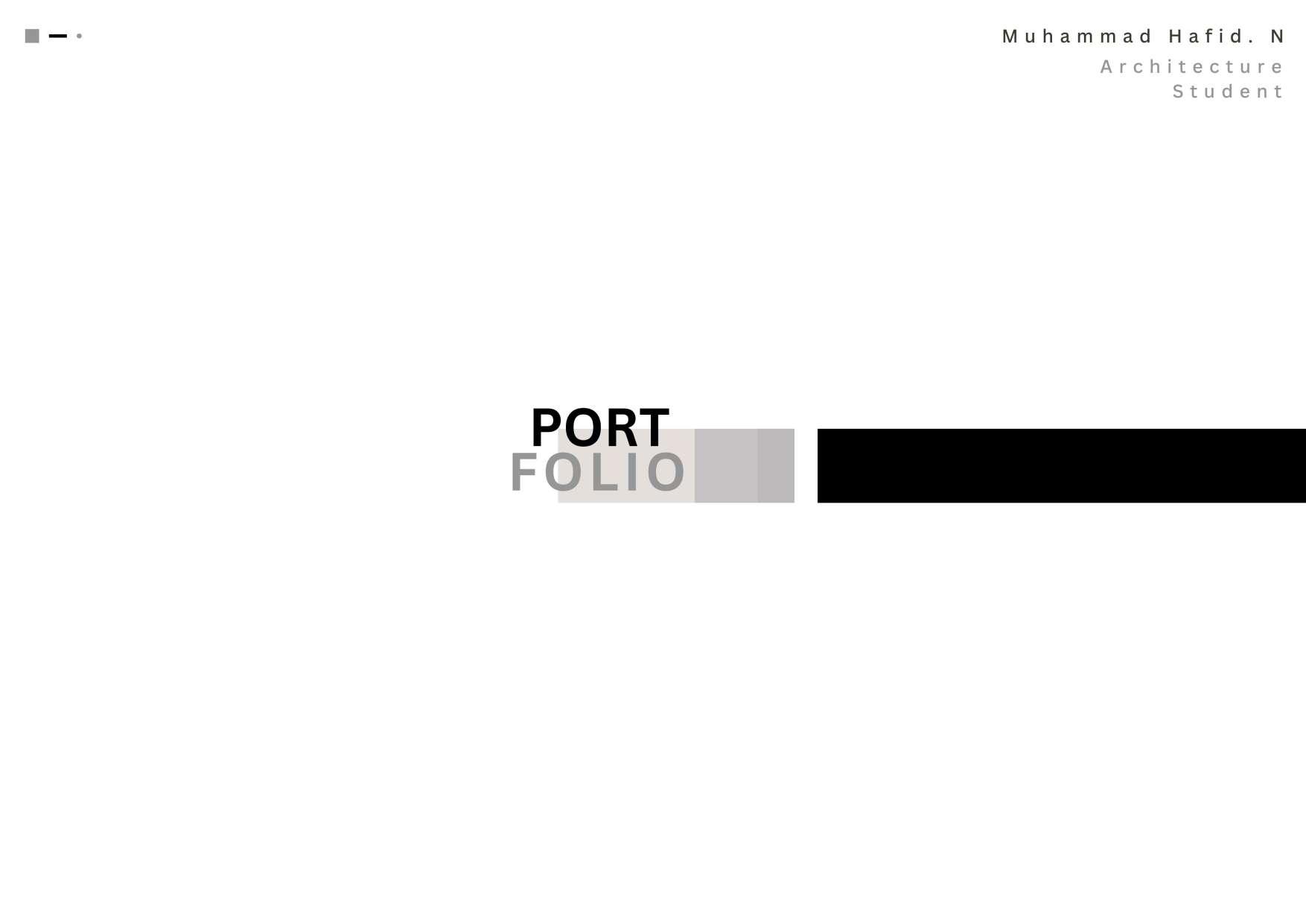 Portofolio Architecture by MUHAMMAD HAFID NURFADHILAH - Issuu