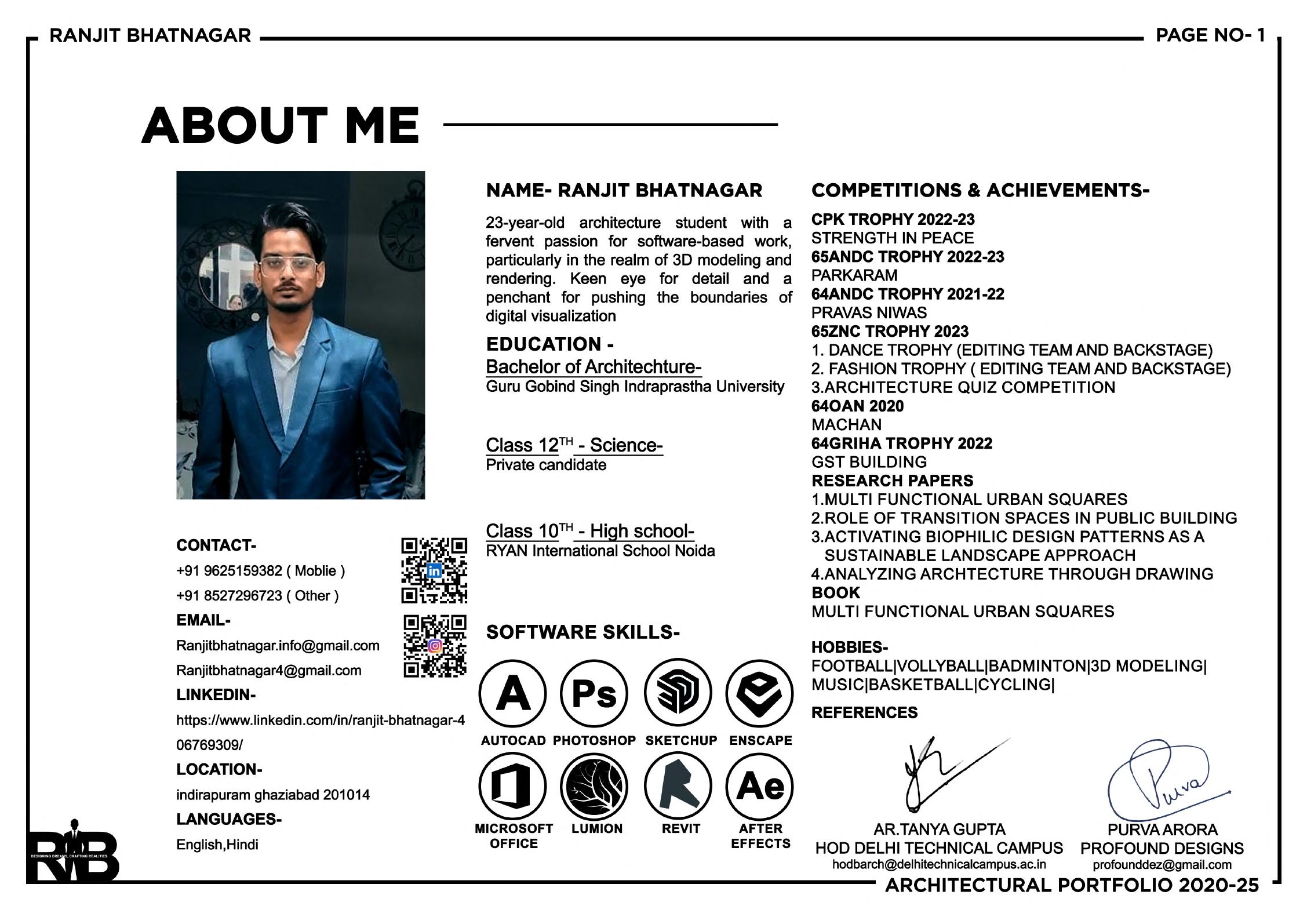 Academic Architecture Portfolio 2020-24 by RANJIT BHATNAGAR - Issuu