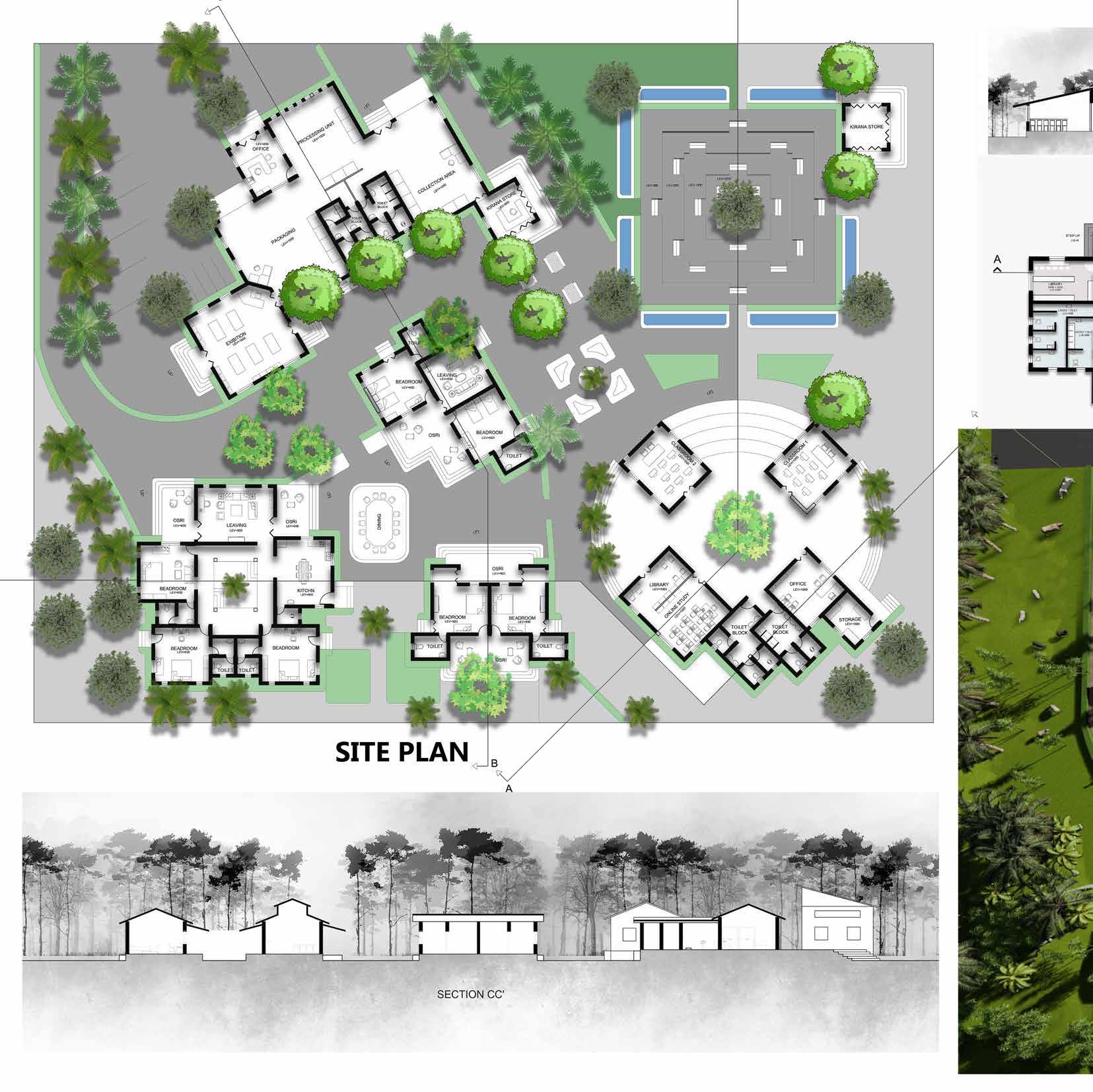 Architecture Portfolio (Brick school of Architecture) Prajwal Gawade by ...
