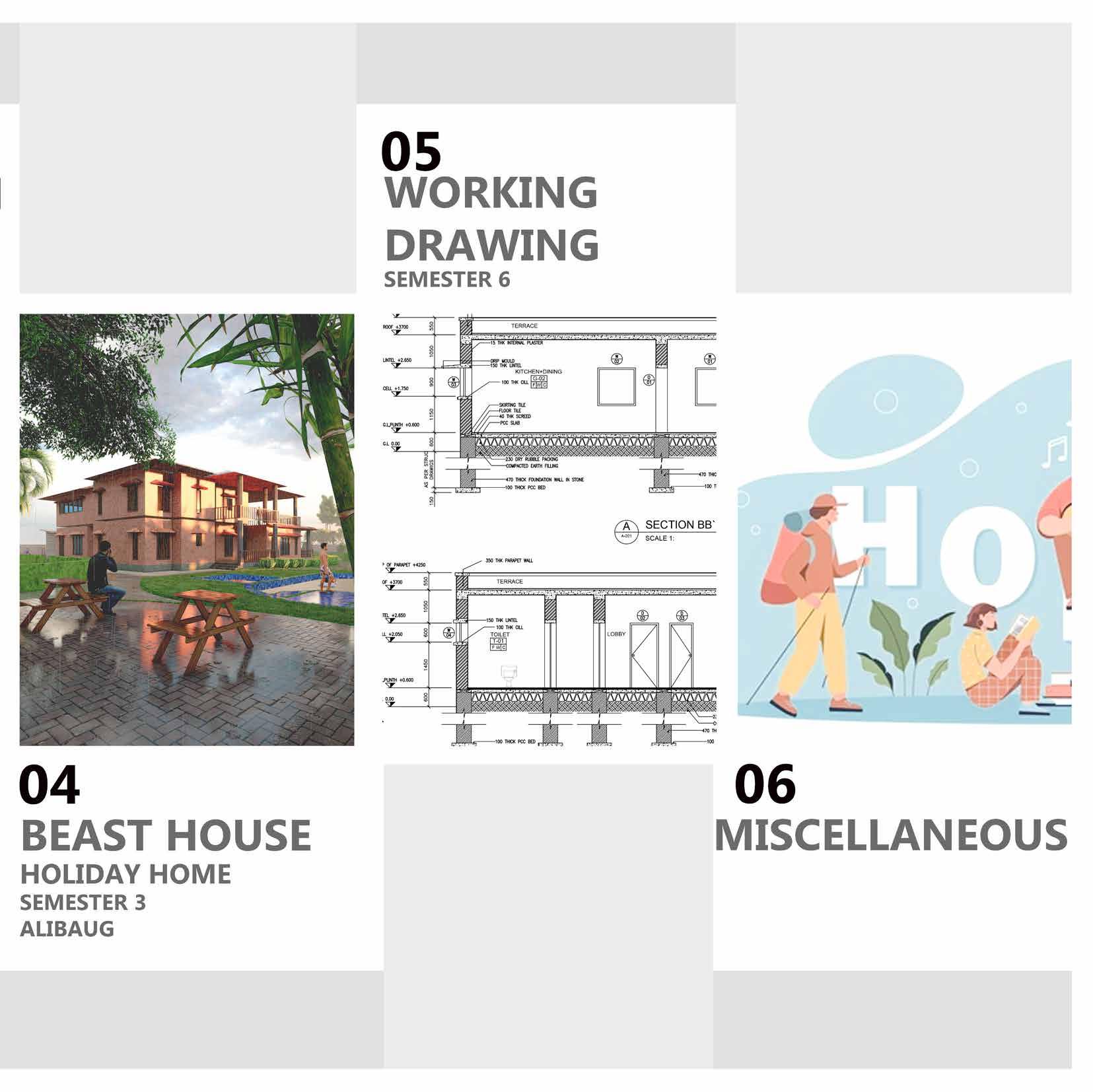 Architecture Portfolio (Brick school of Architecture) Prajwal Gawade by ...