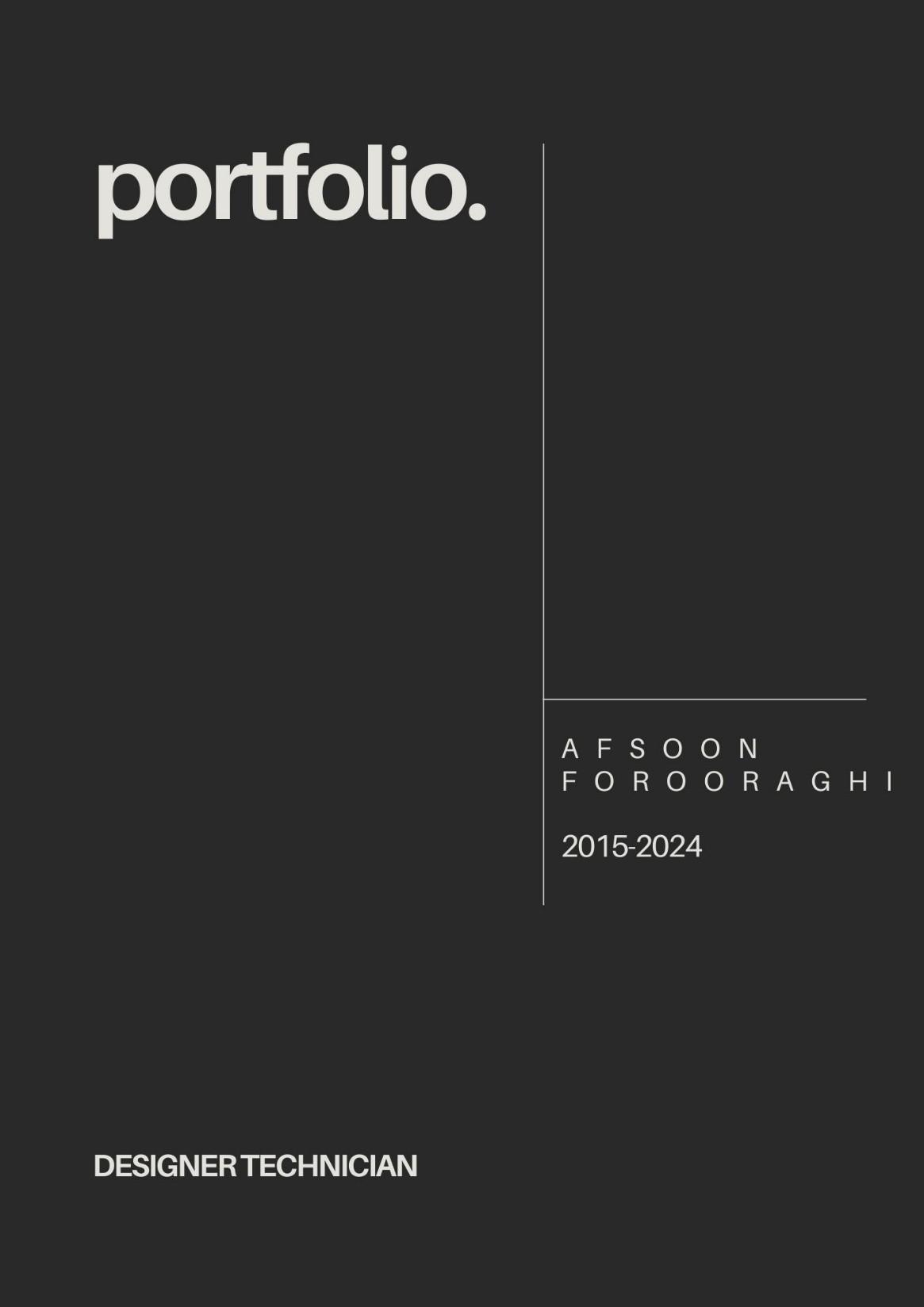 Afsoon Forooraghi-Portfolio by Afsoon Forooraghi - Issuu
