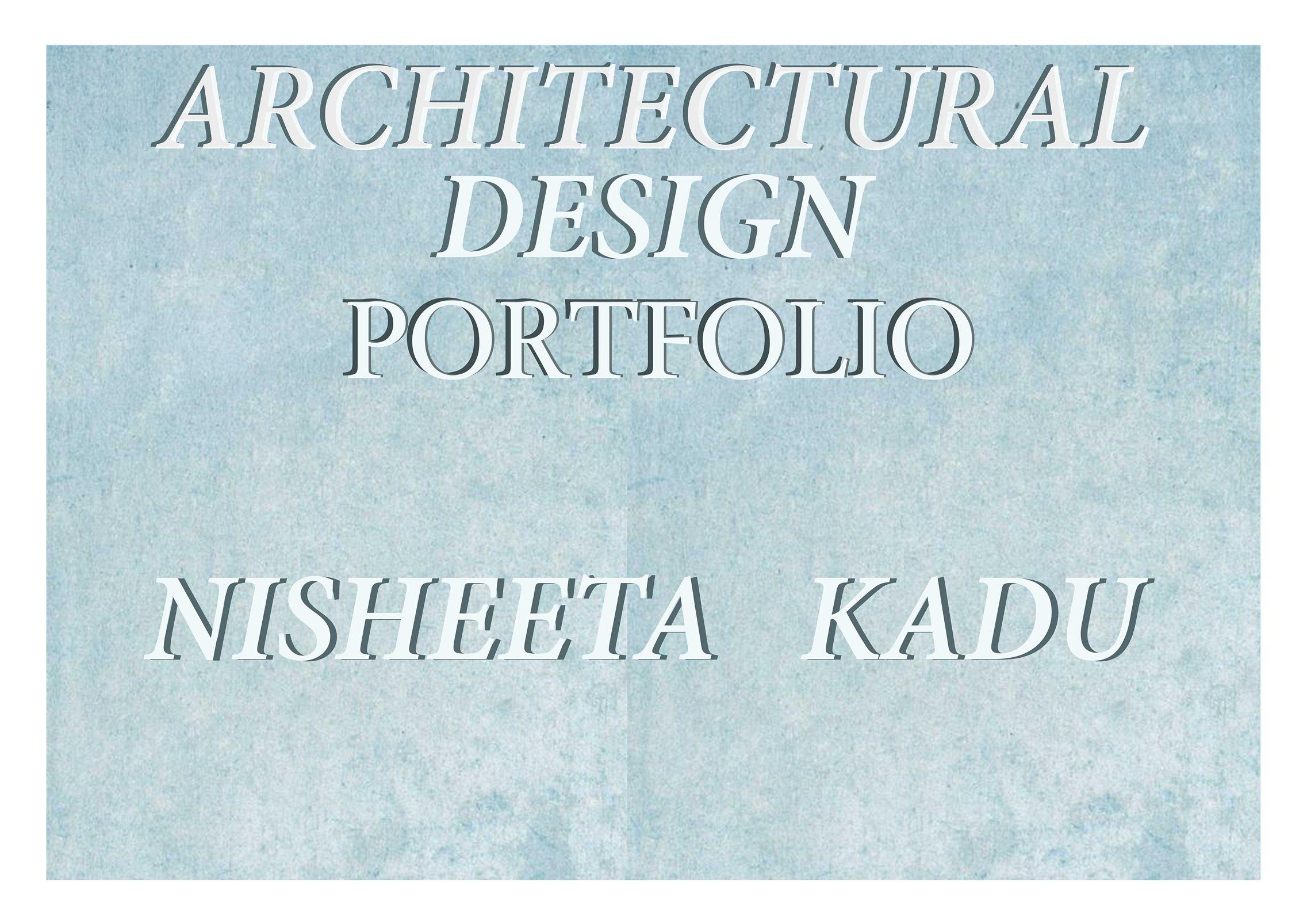 ARCHITECTURE PORTFOLIO by nisheeta kadu - Issuu