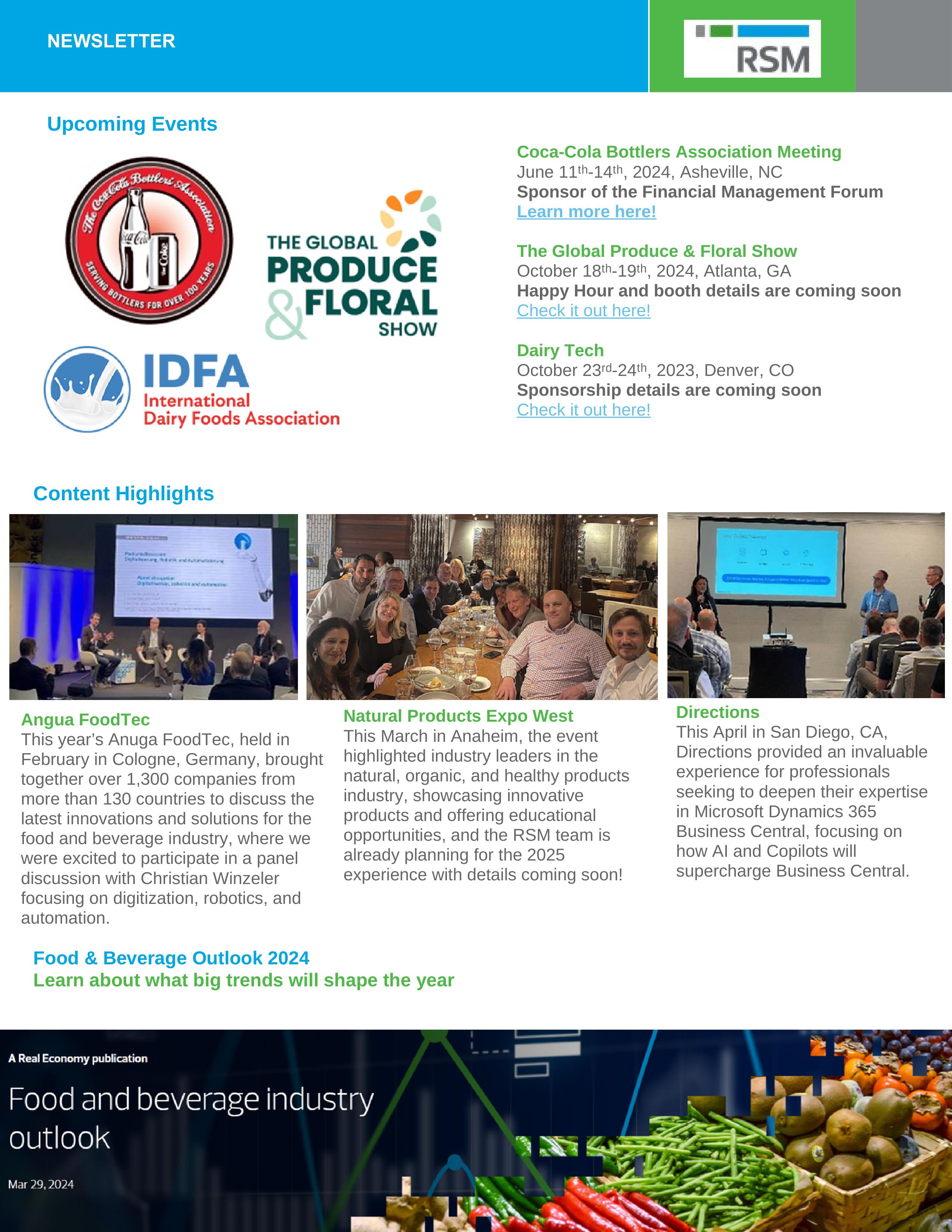 Food & Beverage May Newsletter by BizApps Go To Market Coordinators - Issuu