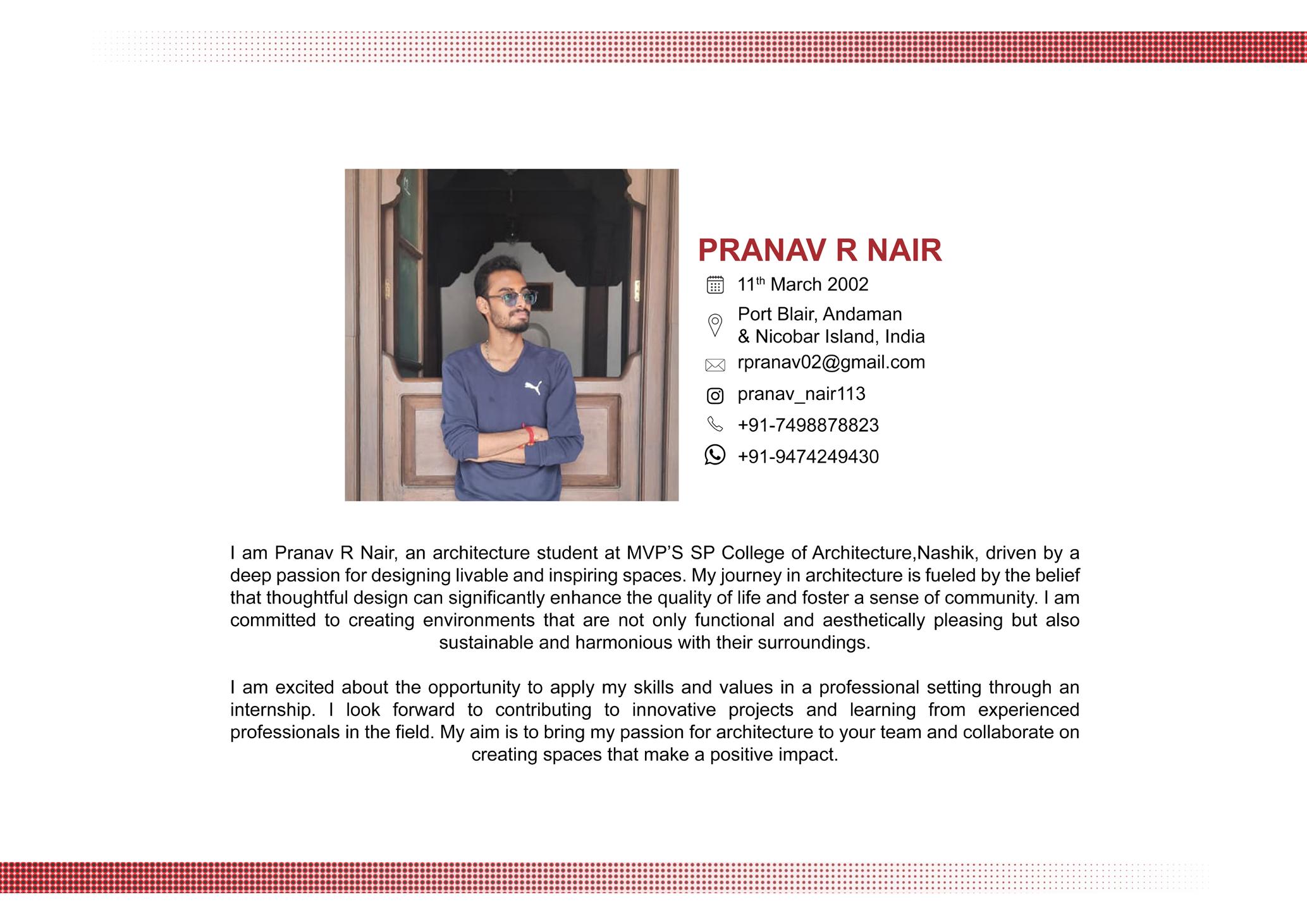 Pranav R Nair - Architectural Portfolio 2024 by Pranav R Nair - Issuu