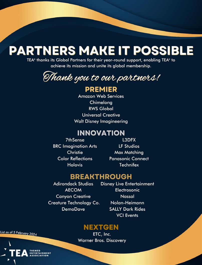 The 30th Annual TEA Thea Awards Program by Themed Entertainment Association - Issuu