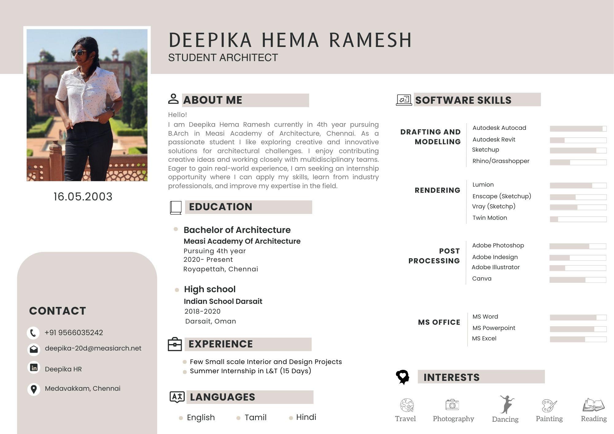 ARCHITECTURE PORTFOLIO | DEEPIKA HEMA RAMESH by deepika007 - Issuu