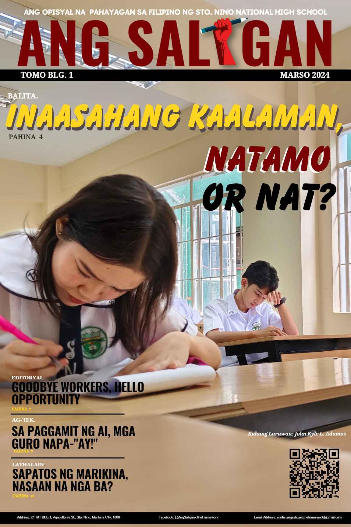 ANG SALIGAN - UNANG ISYU 2024 by JOHN KYLE L. ADAMOS - Issuu