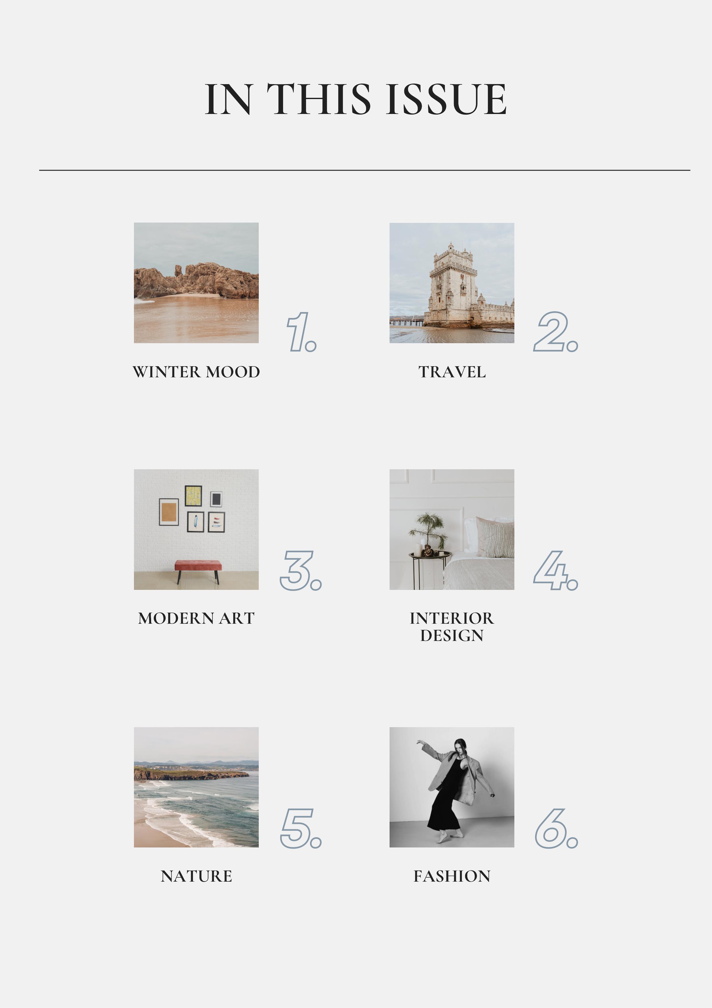 Beige Aesthetic Modern Simple Minimalist Magazine by Aleksandra Chubar ...