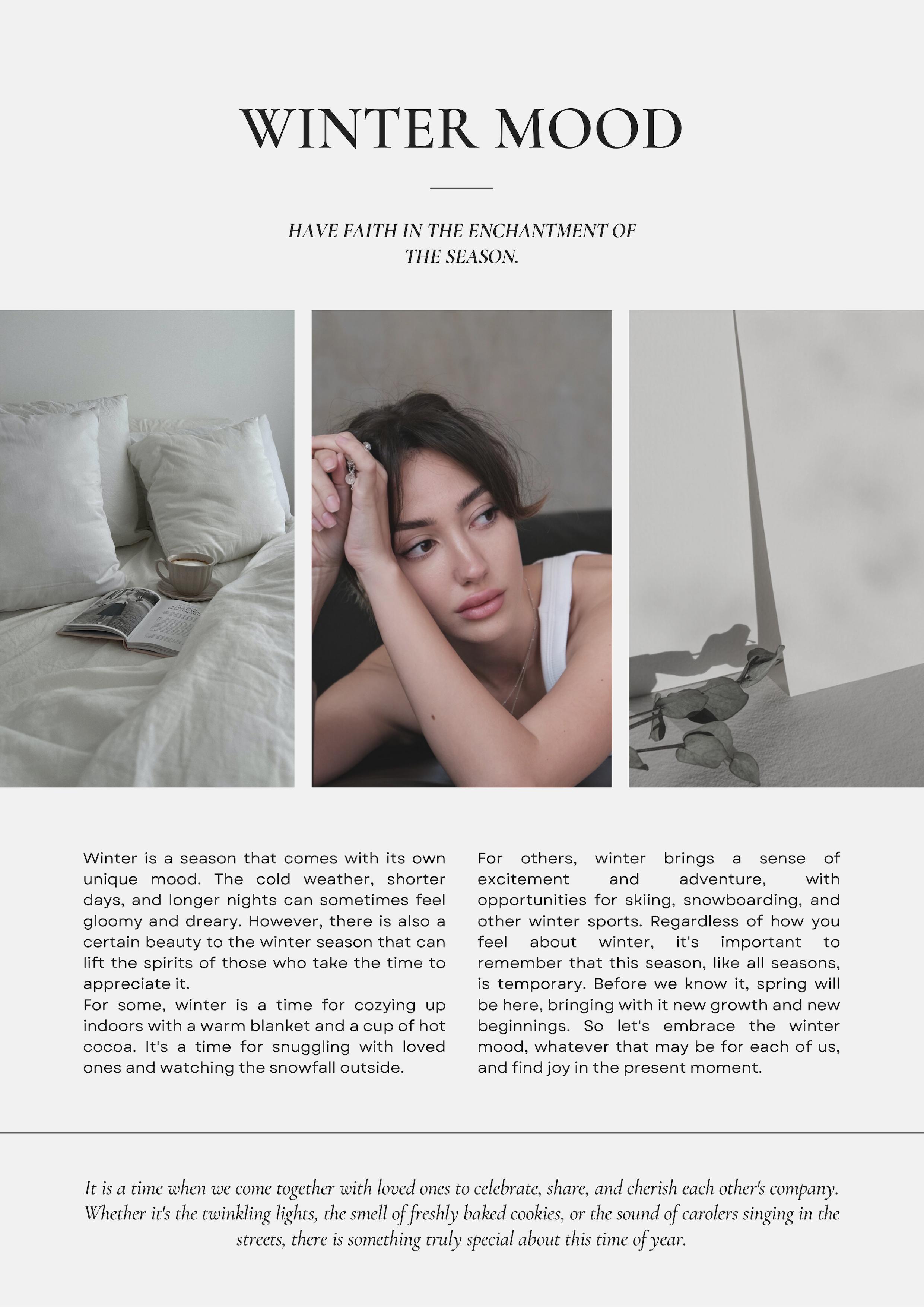 Beige Aesthetic Modern Simple Minimalist Magazine by Aleksandra Chubar ...