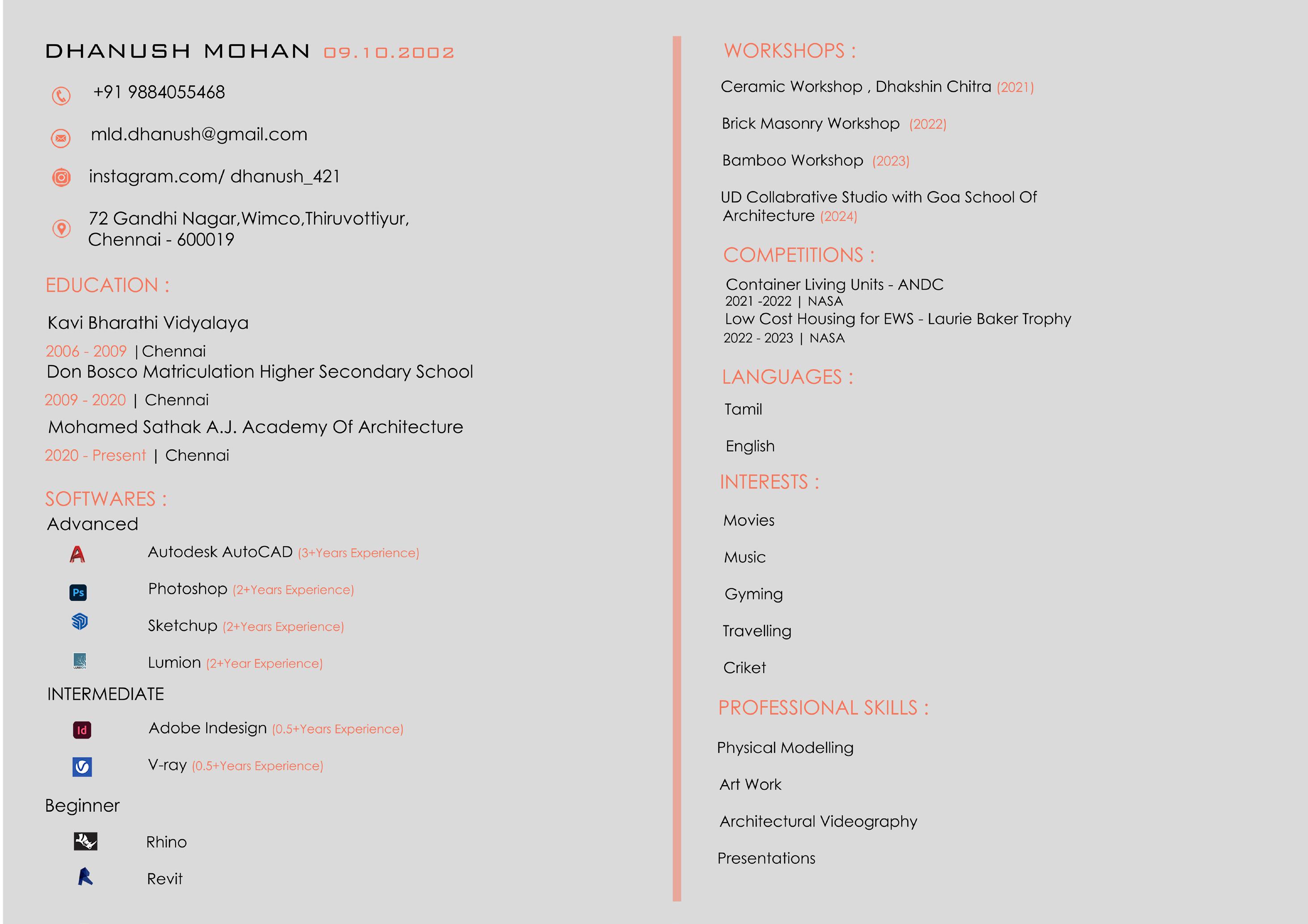 Dhanush Mohan by Dhanush.M - Issuu