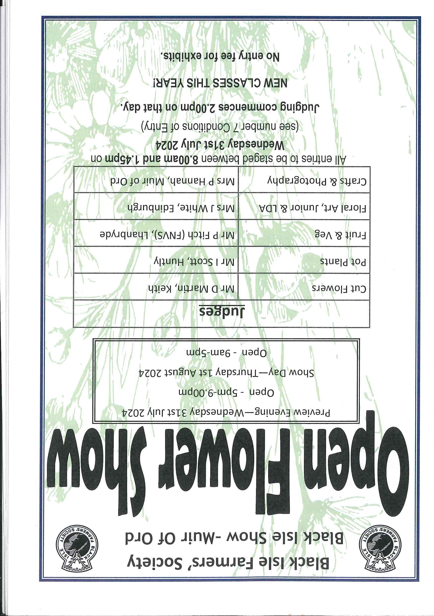Flower Show Schedule 2024 by BlackIsleShow - Issuu