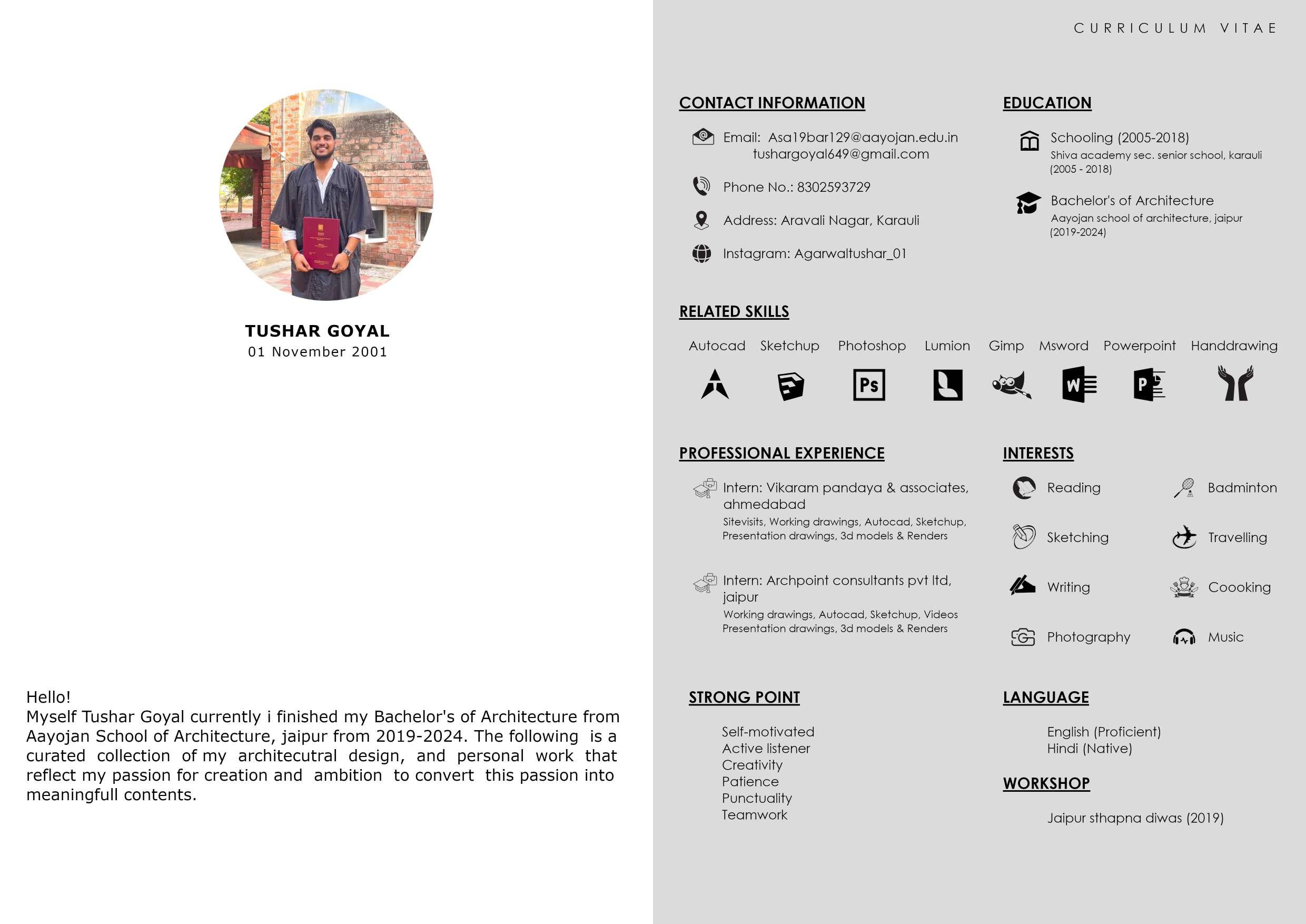 TUSHAR GOYAL PORTFOLIO by spacecreation - Issuu