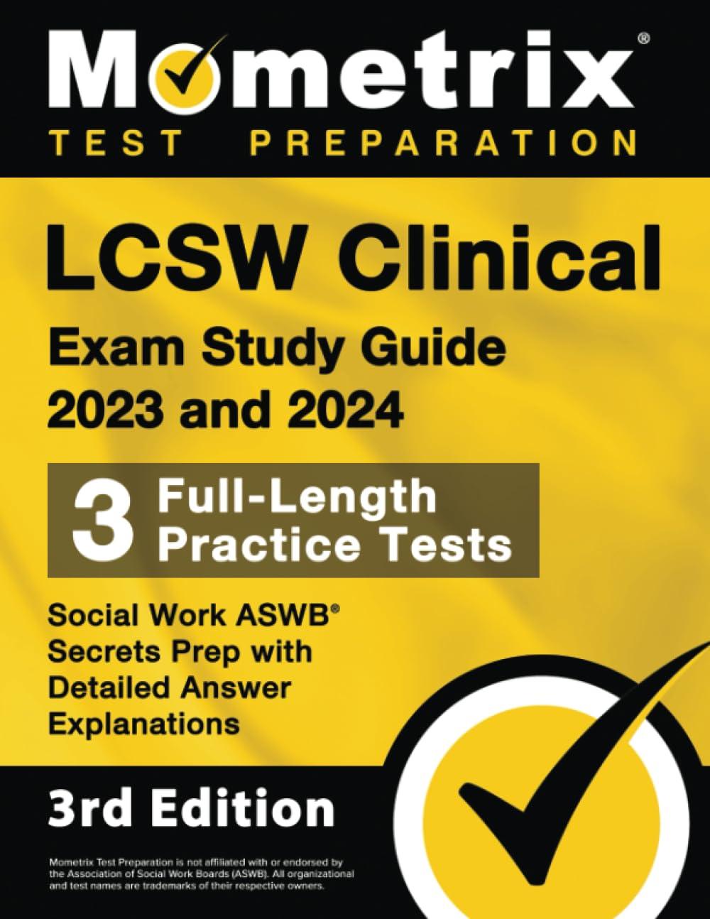 (READ)-LCSW Clinical Exam Study Guide 2023 and 2024 - 3 Full-Length ...