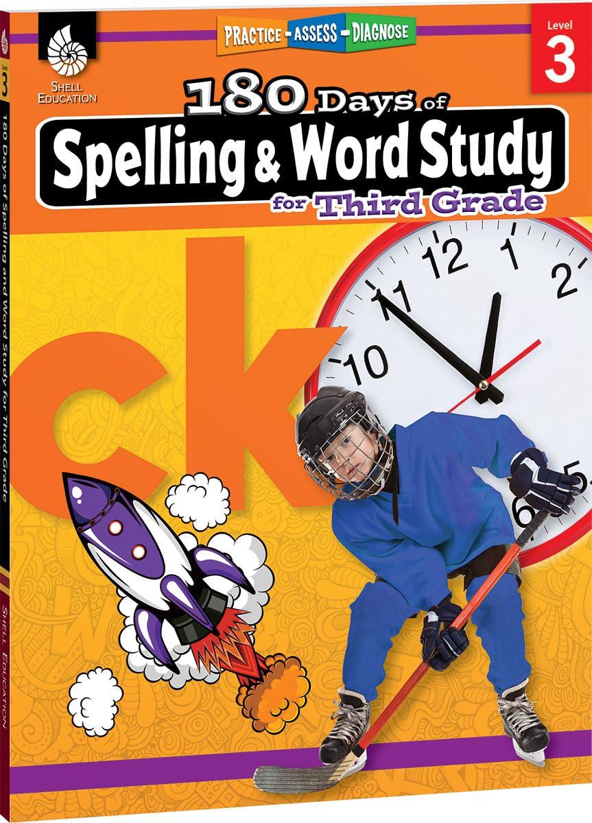(READ)-180 Days of Spelling and Word Study: Grade 3 - Daily Spelling Workbook for Classroom and ...