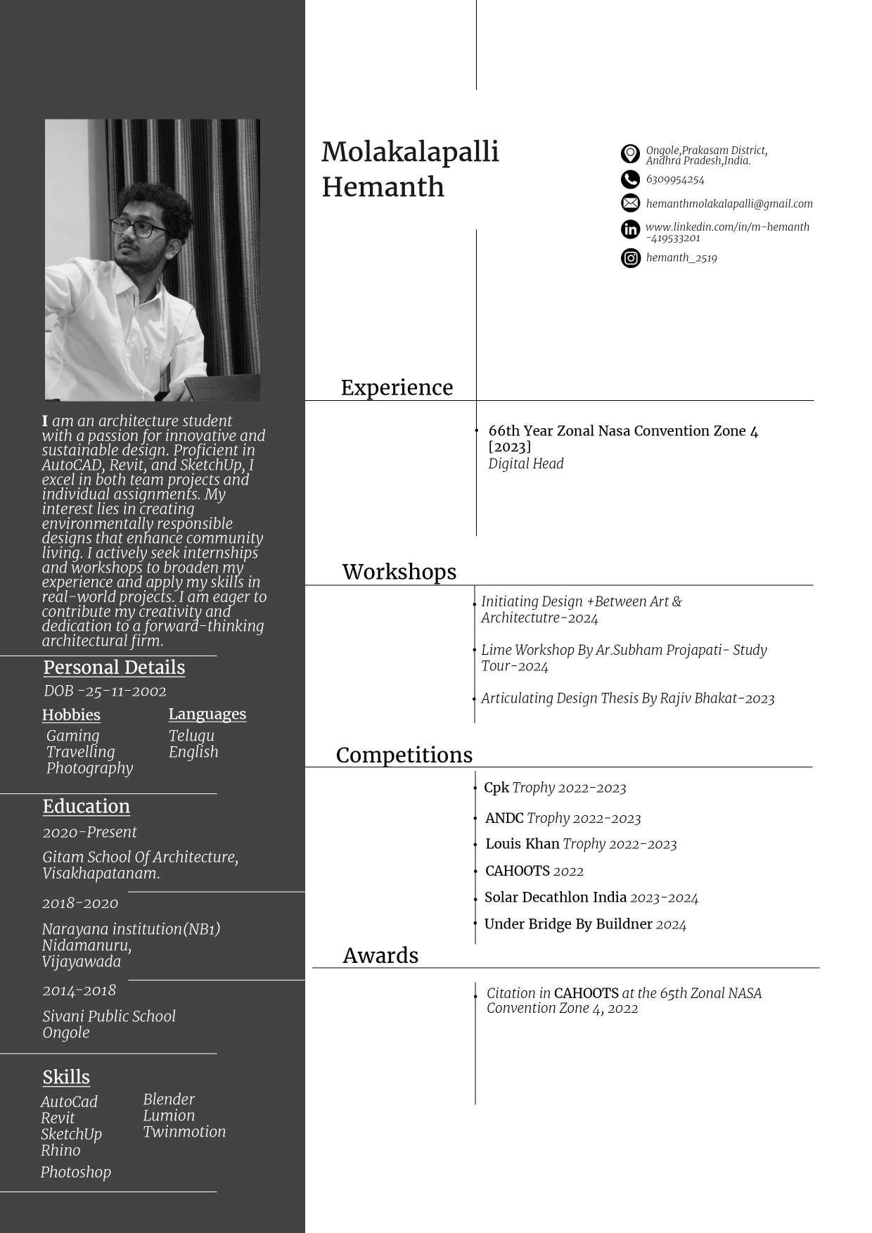 Architecture Portfolio by Hemanth Molakalapalli - Issuu