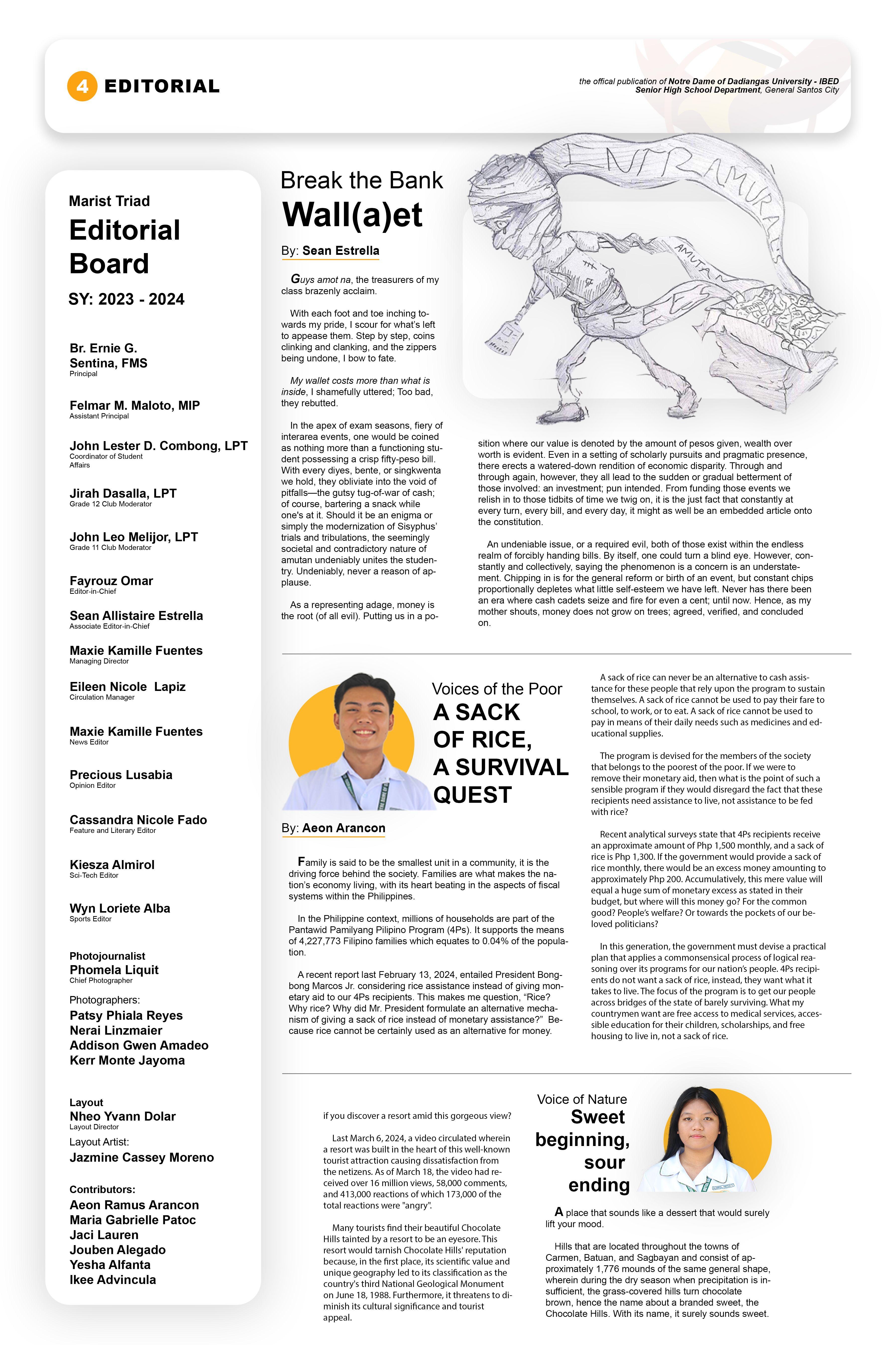 Marist Triad | School Paper Version 2 | SY: 2023 - 2024 by MARIST TRIAD ...