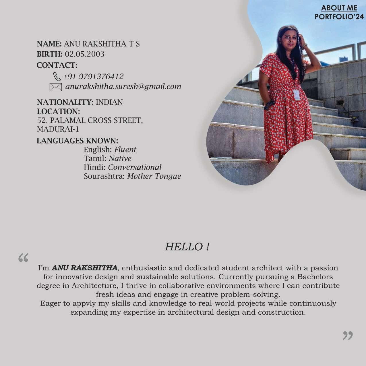 UG PORTFOLIO by Anu Rakshitha - Issuu