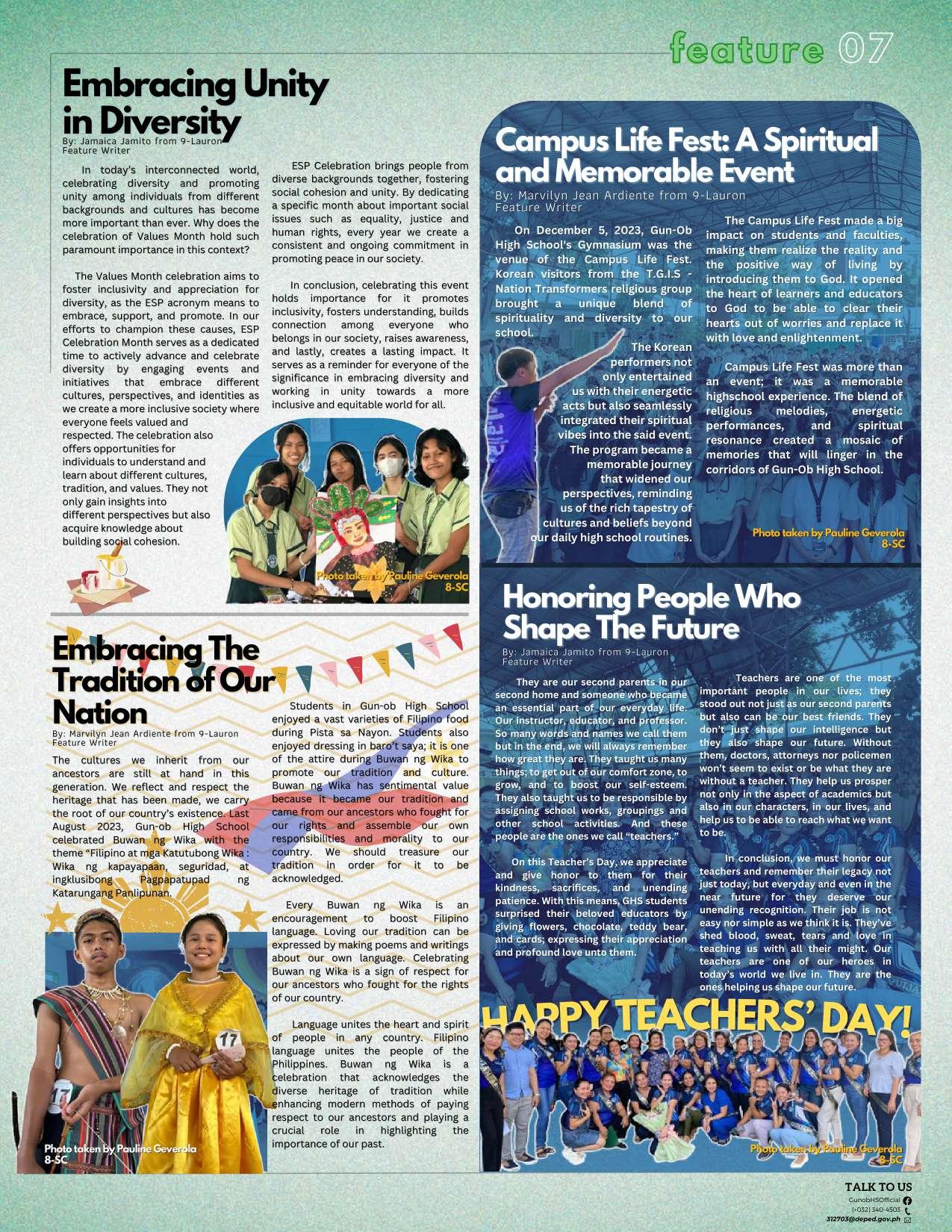 GHS: School Publication | Volume 1 Issue 1 by Syrus - Issuu