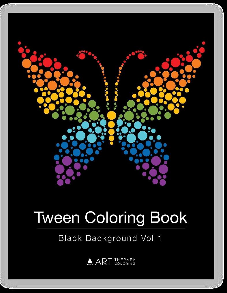 [ePub] Tween Coloring Book: Black Background Vol 1: Colouring Book for ...