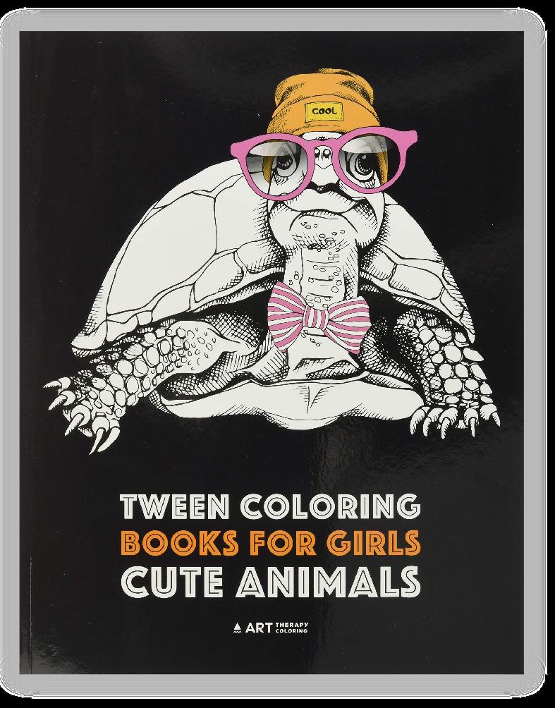 Read [EBOOK] Tween Coloring Books For Girls: Cute Animals: Colouring ...