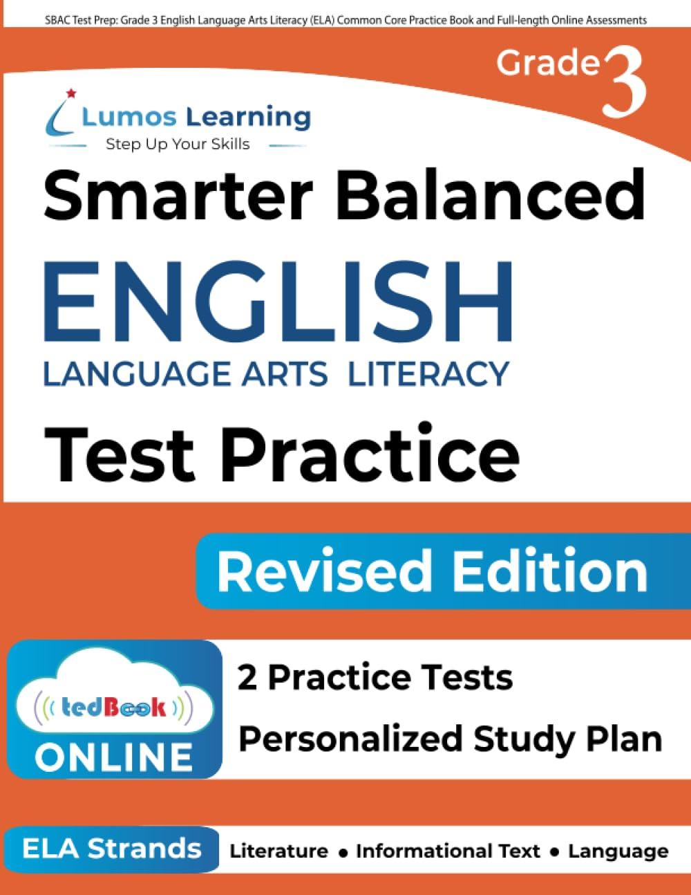 (READ)-SBAC Test Prep: Grade 3 English Language Arts Literacy ELA ...