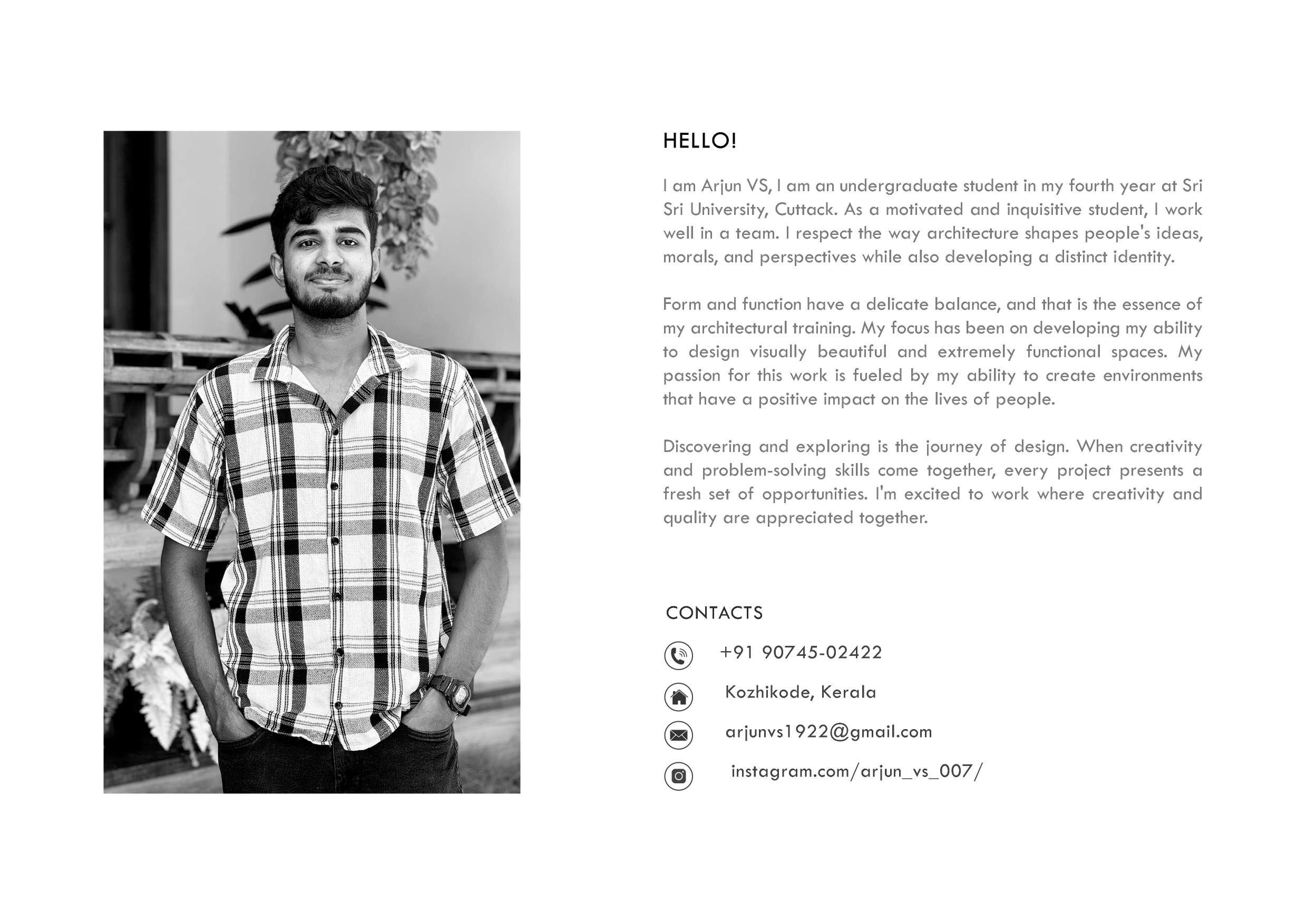 Architectural Portfolio | Arjun VS by Arjun V S - Issuu
