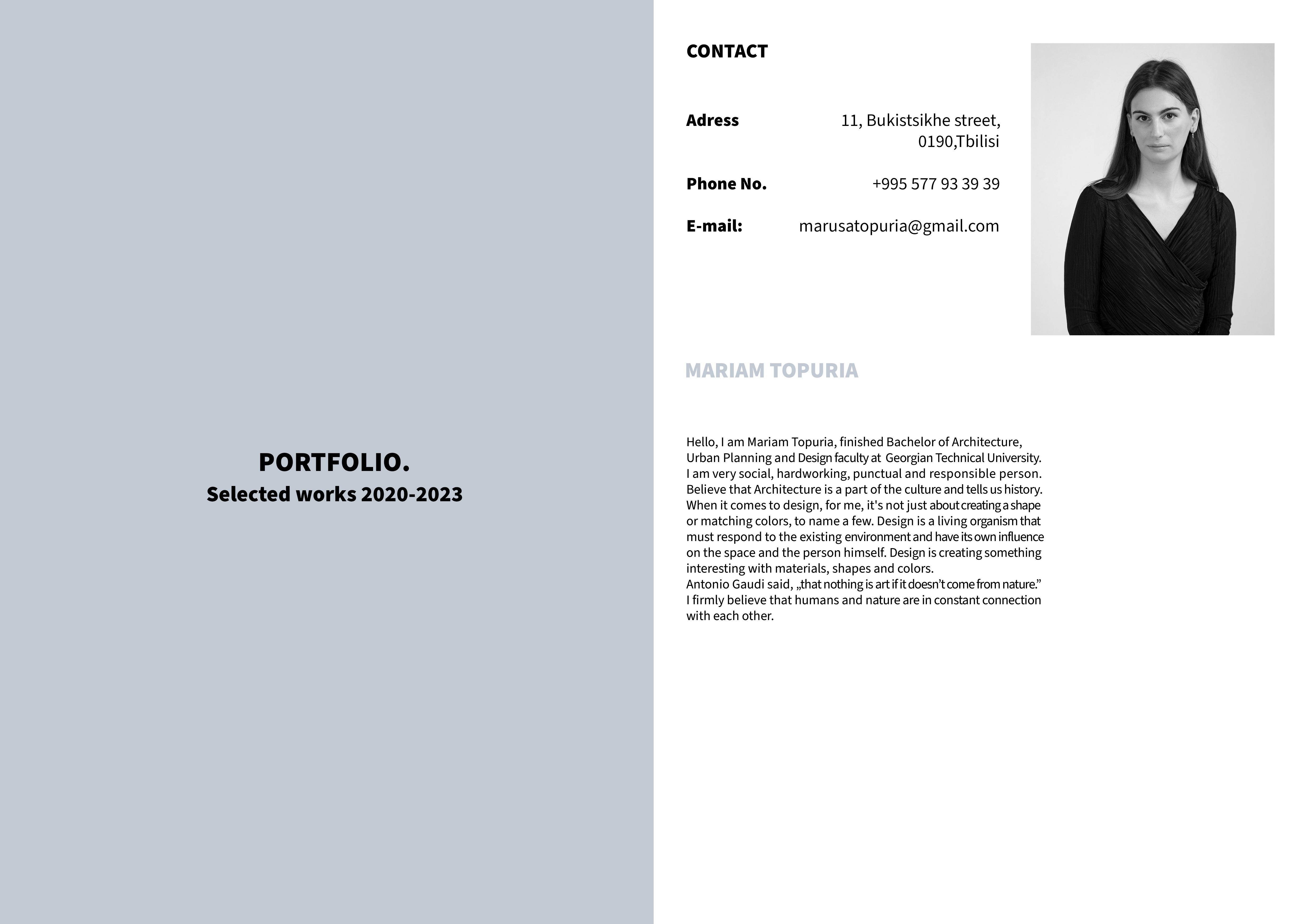 Mariam Topuria - Architectural Portfolio by Mariam Topuria - Issuu