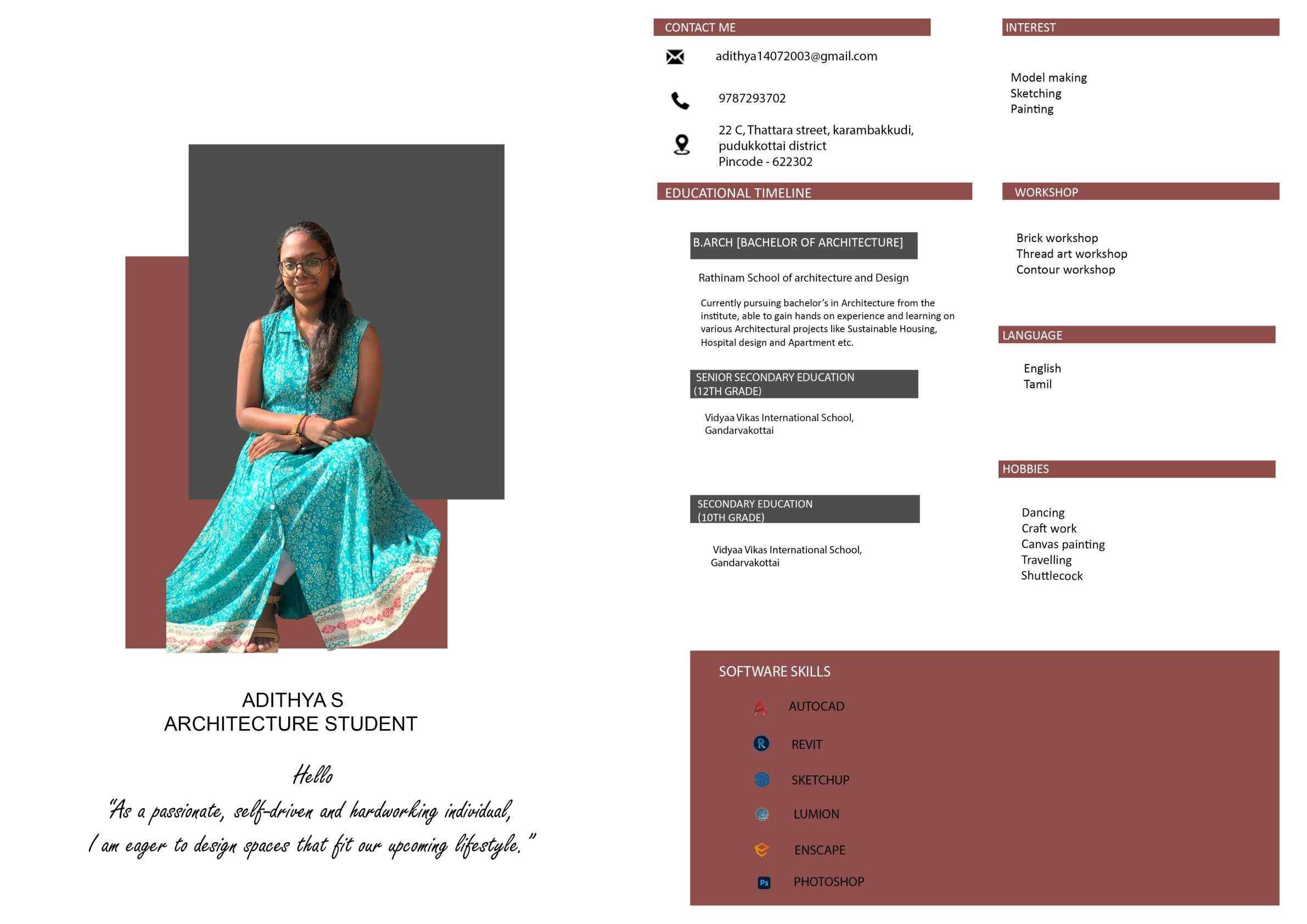 ADITHYA|ARCHITECTURE PORTFOLIO| by Adithya Chandra - Issuu