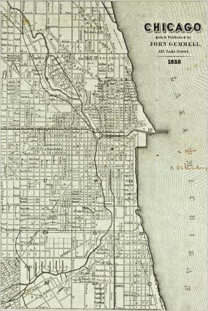 (PDF Free) Chicago Map Journal: Vintage 1858 Chicago Map Notebook ...