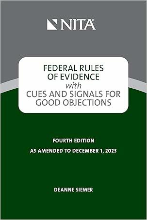 PDF Free Federal Rules of Evidence with Cues and Signals for Good ...