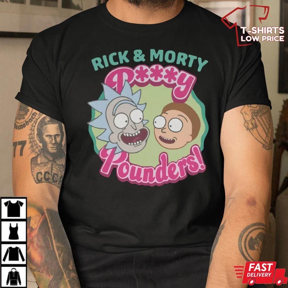 Rick And Morty Pussy Pounders Cartoon Funny Cool Unisex T-Shirt Men ...