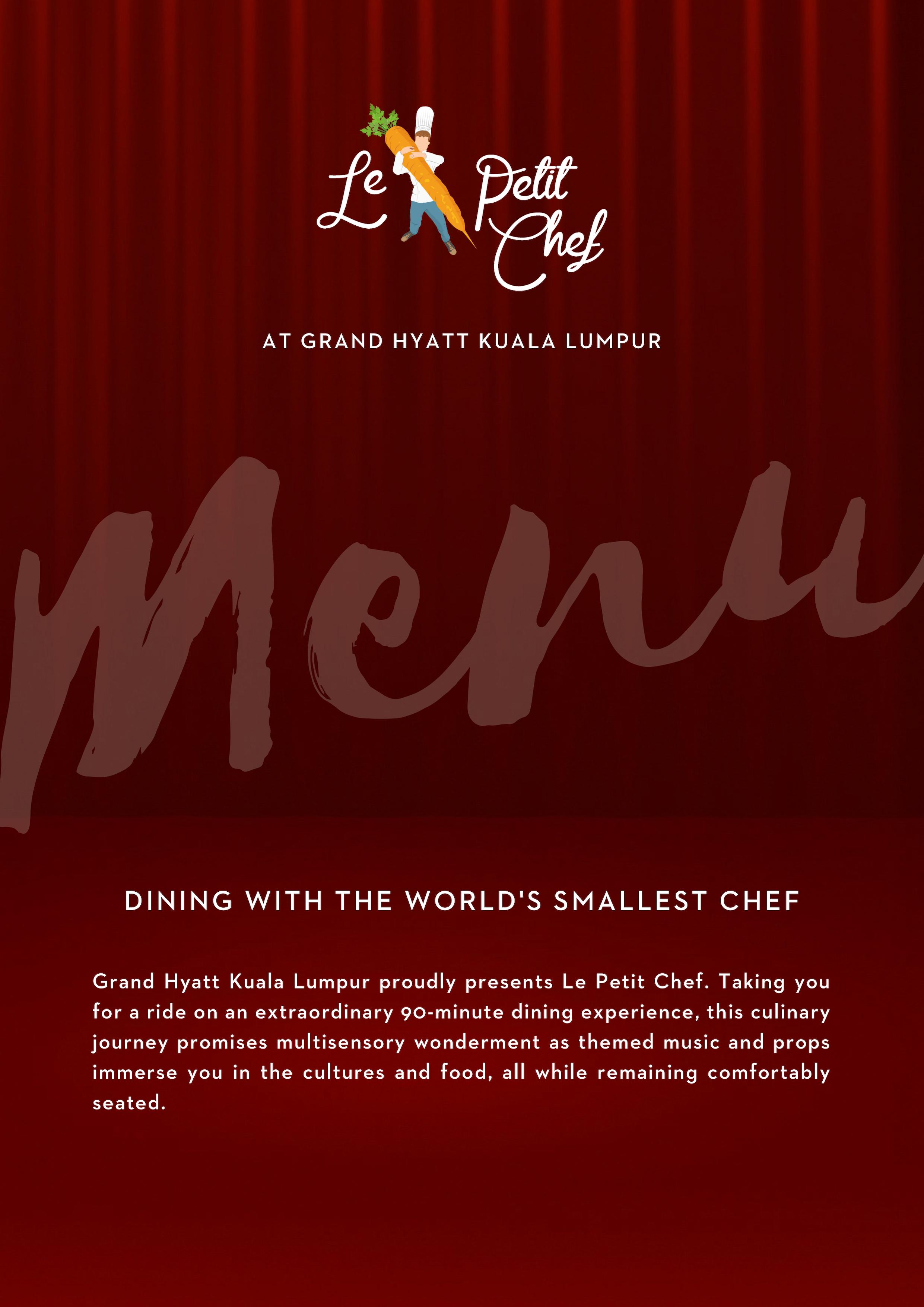 Menu: Le Petit Chef at Grand Hyatt Kuala Lumpur by Grand Hyatt Kuala ...