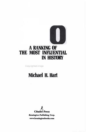 [Download PDF] The 100: A ranking of the most influential persons in history - Michael H. Hart ...