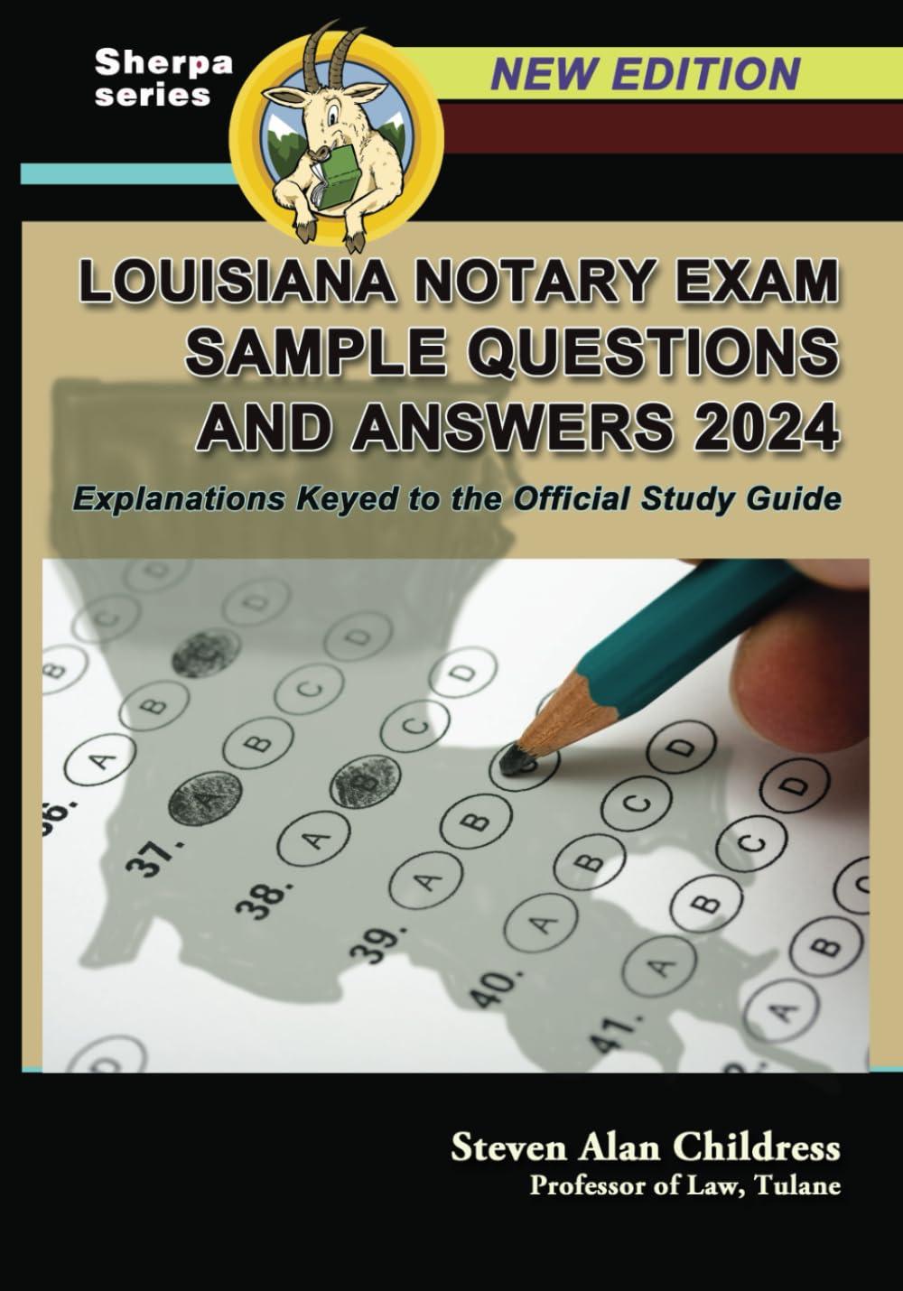 DOWNLOAD [PDF] Louisiana Notary Exam Sample Questions and Answers 2024 ...