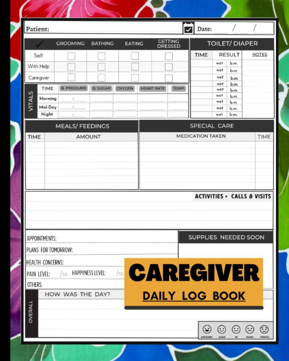 [READ DOWNLOAD] Caregiver Daily Log Book: Personal Caregiver Organizer ...