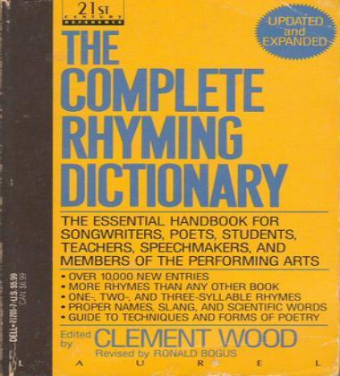 [Download Book] The Complete Rhyming Dictionary: Including The Poet's ...