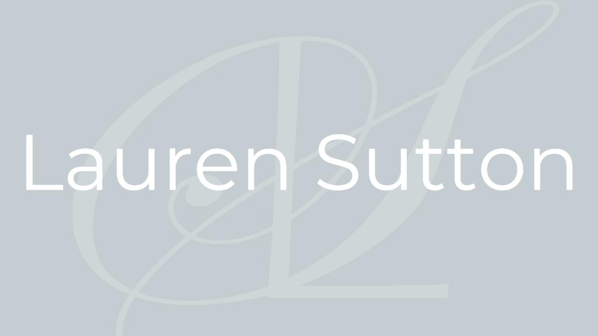 Lauren Sutton Portfolio by Lauren Sutton - Issuu