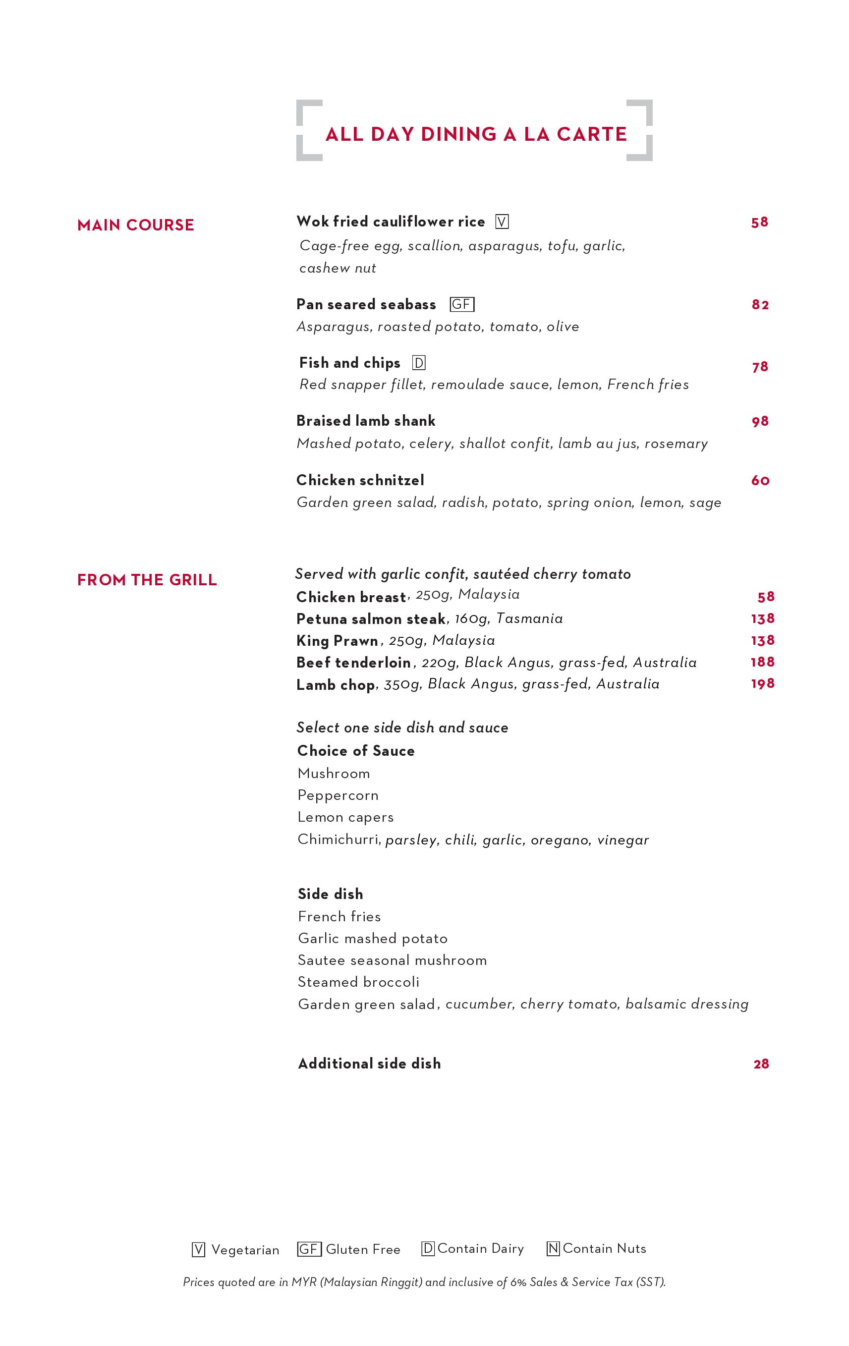 Menu: In-Room Dining by Grand Hyatt Kuala Lumpur - Issuu
